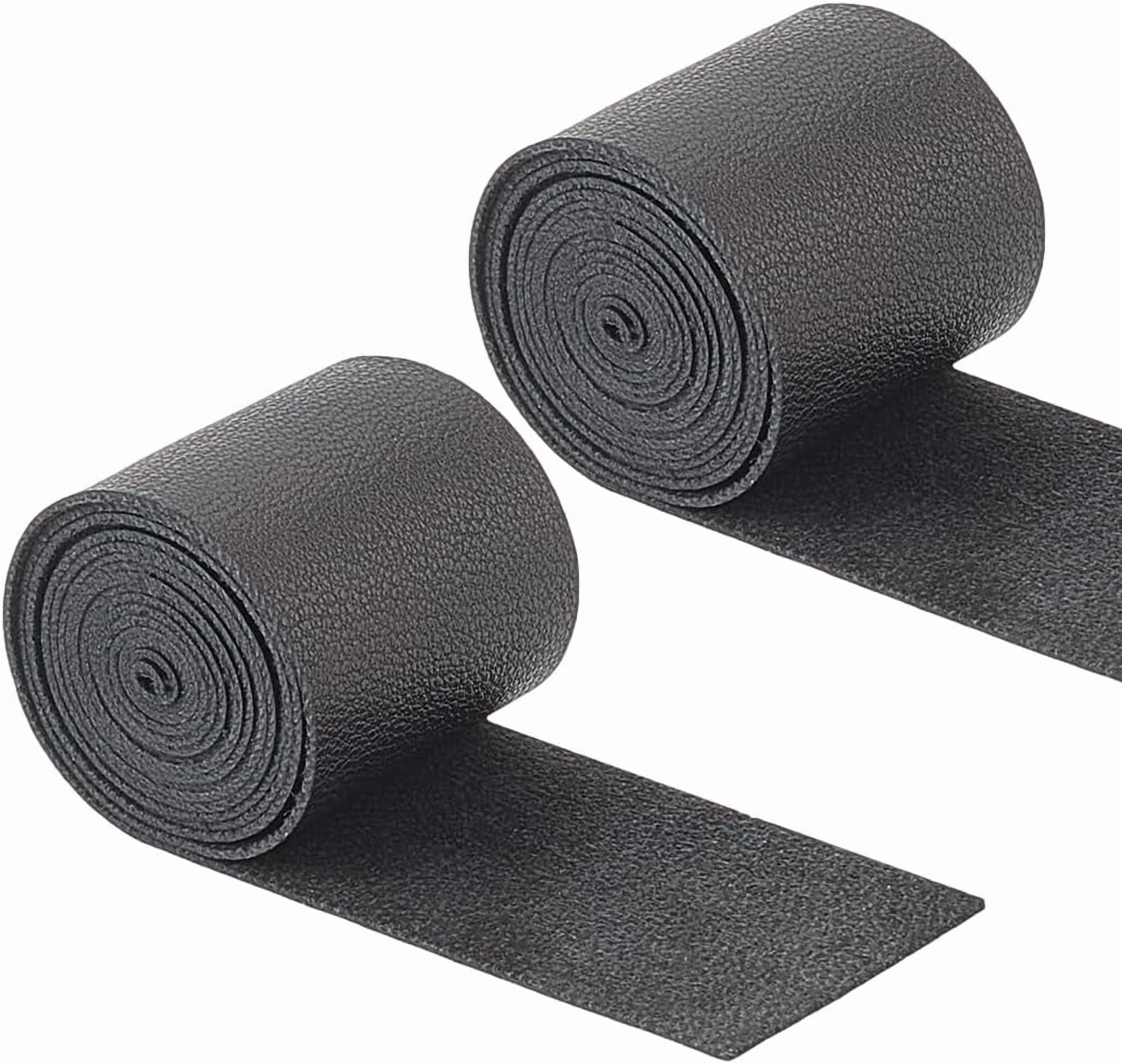 9-10m x 3cm Genuine Flat Leather Cord Sheep Skin Leather Strips Black ...