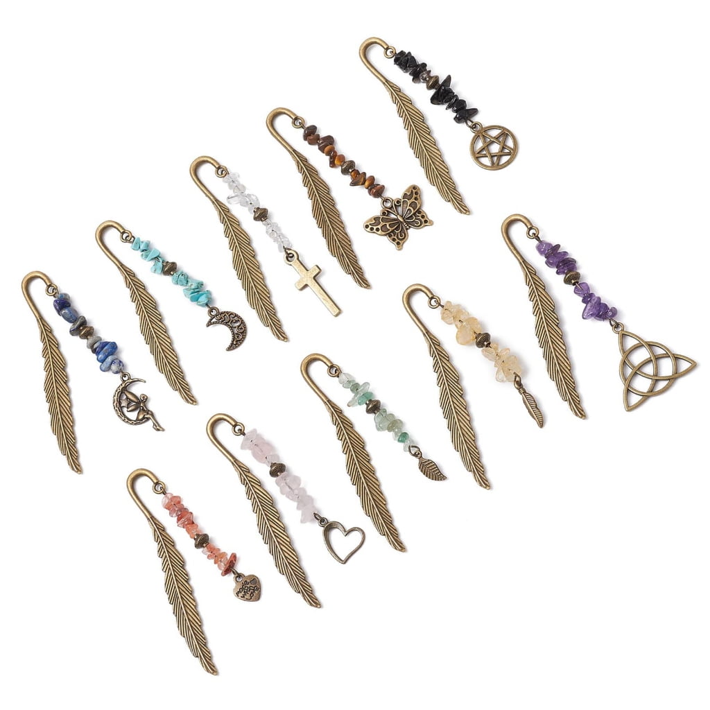 9/10x/Set Carved Book Markers Creative Bookmarks Stones Page Markers ...