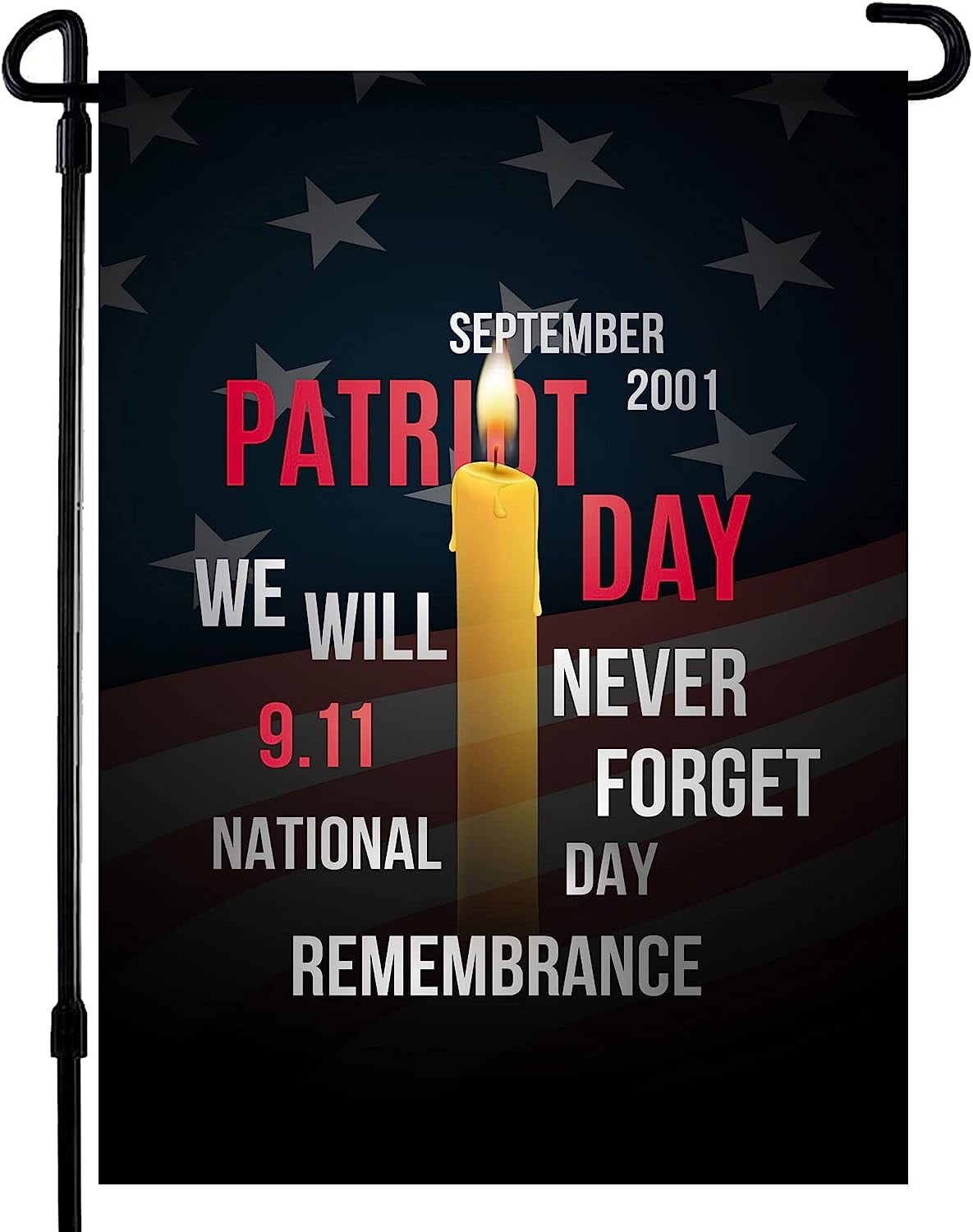 9/11 Anniversary Flag - 12x18 Inch We Will Never Forget 911 Memorial ...