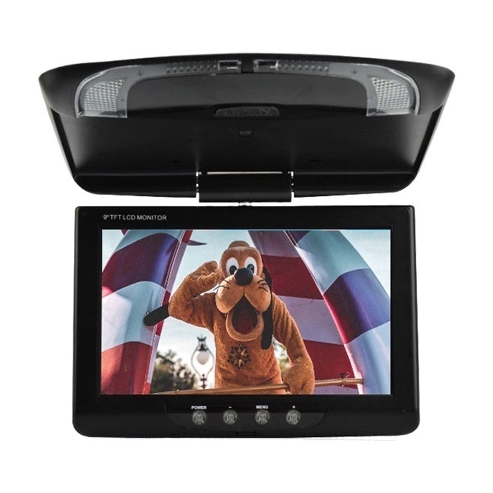9/11 Inch AV Car Monitor 12-24V Car Roof Mount Monitor LCD Screen Flip ...