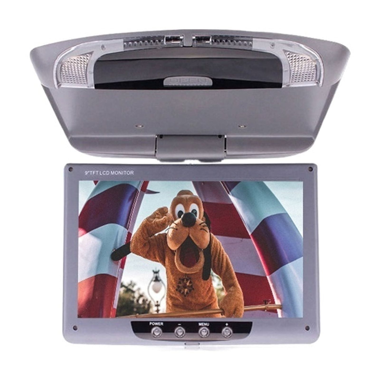 9/11 Inch AV Car Monitor 12-24V Car Roof Mount Monitor LCD Screen Flip ...