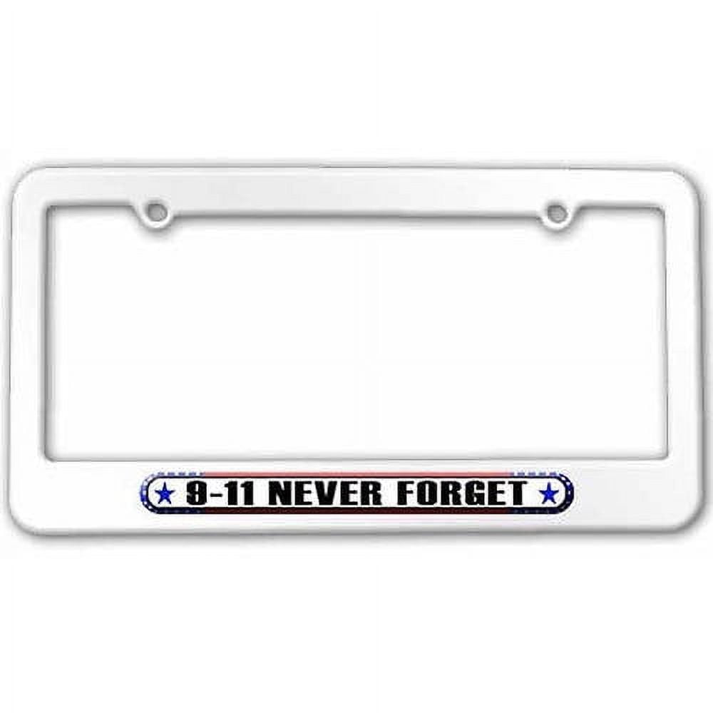 9-11 Never Forget, September 11 USA America Flag License Plate Tag ...