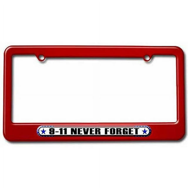9-11 Never Forget, September 11 USA America Flag License Plate Tag ...