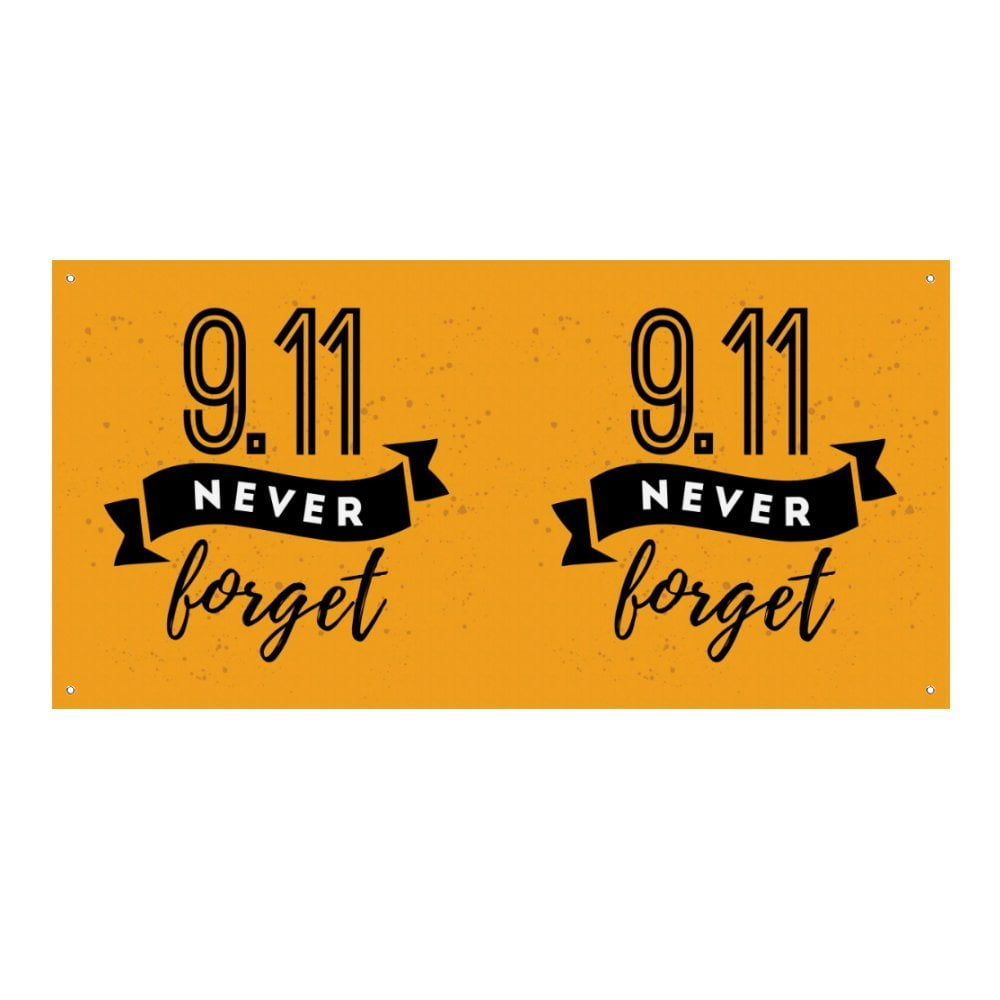 9/11 We Will Never Forget Banner Flag Photography Background Outdoor ...