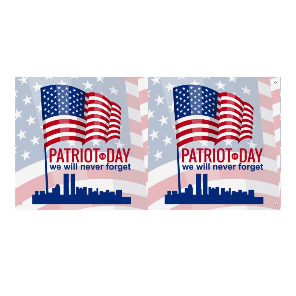 9/11 We Will Never Forget Banners Flag Hanging Backdrop Sign Wall ...