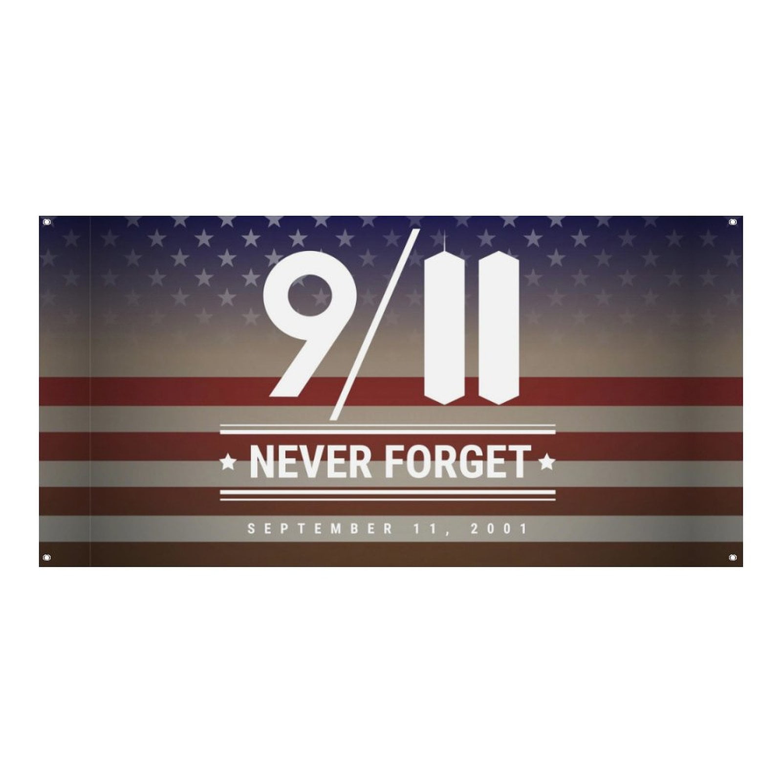 9/11 We Will Never Forget Banners Flag Hanging Backdrop Sign Wall ...