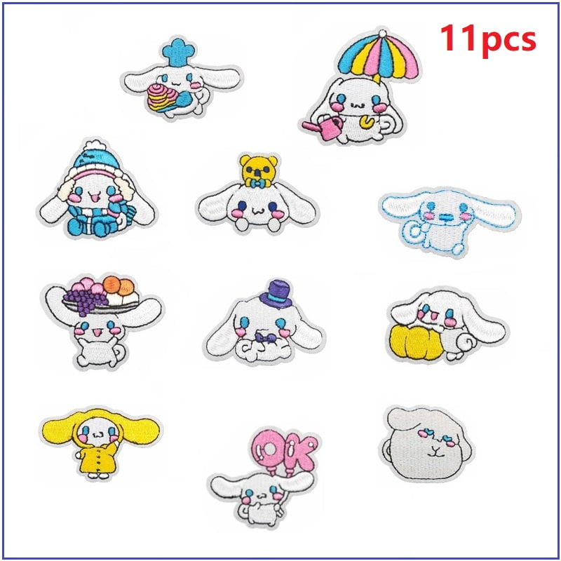 9/11Pcs Cartoon Melody Cinnamoroll Self-adhesive Kwaii Applique For Sew ...