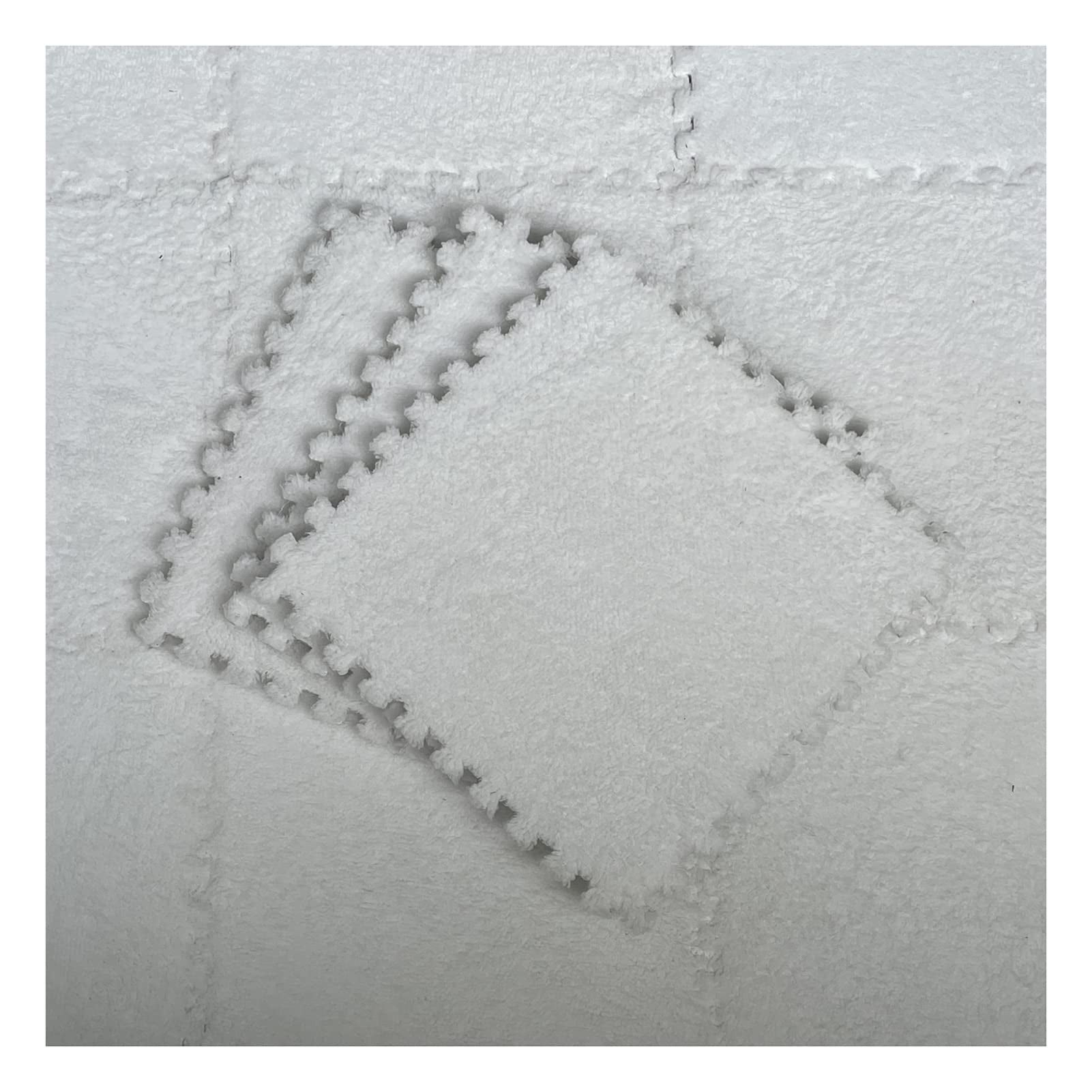 9/12/15/16 Pcs Interlocking Foam Carpet Tiles,Soft Fluffy Plush Area ...
