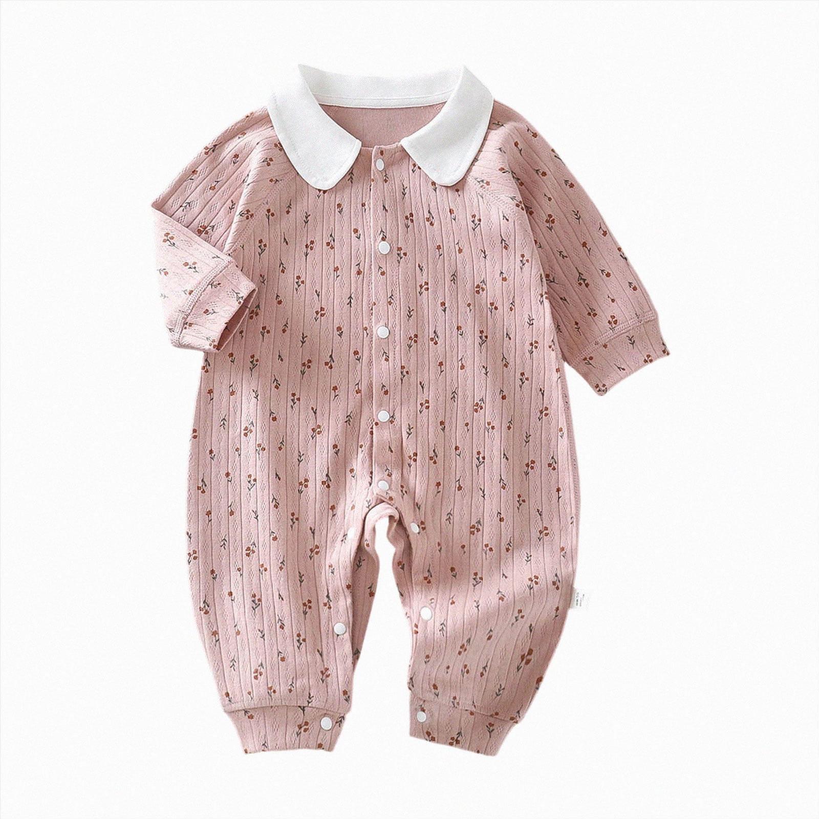 9-12 Months Infant Romper Baby Romper Spring Fall Long Sleeve Cotton ...