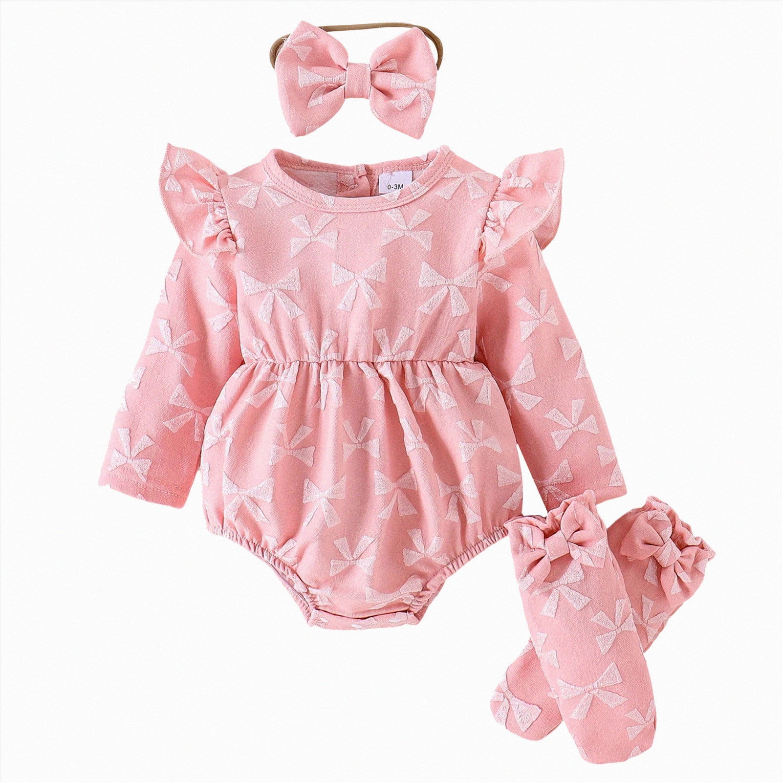 9-12 Months Newborn Bodysuit Romper Baby Girl Fall Set Newborn Girl ...