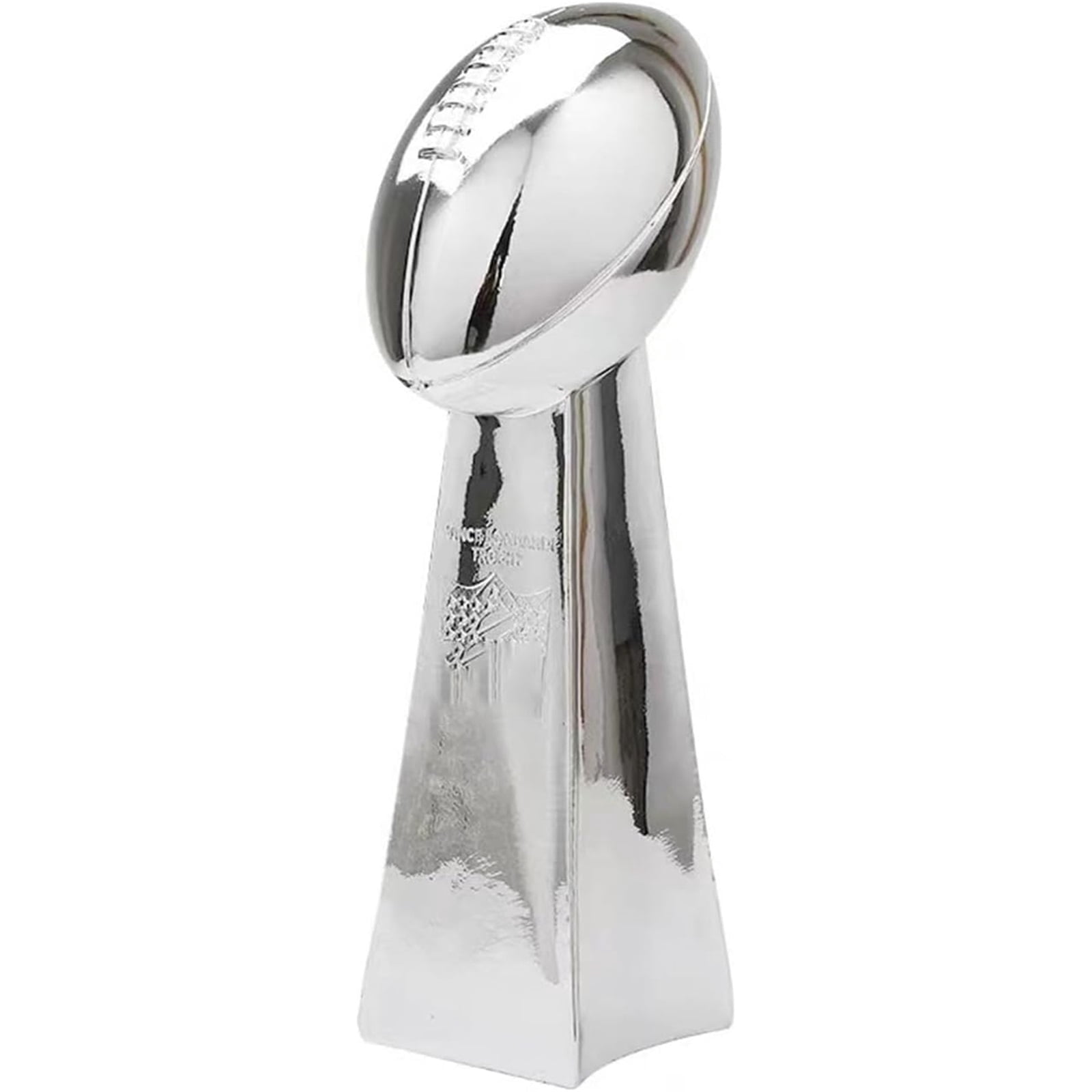 9/13/22inch Silver Football Chrome Resin Crafts Gifts for Sports Fan ...