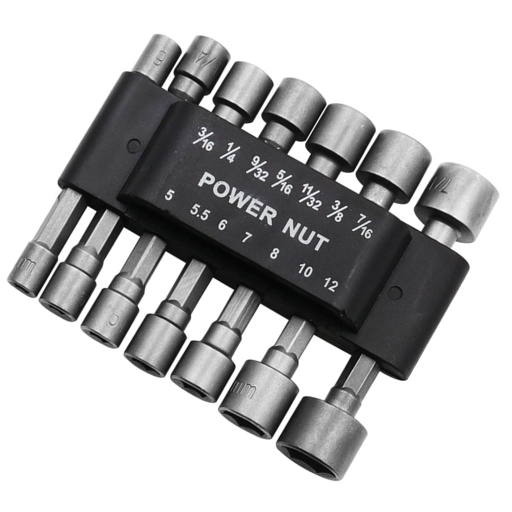 9/14Pcs Hexagonal Handle Power Nut Driver Drill Bit Socket Wrench ...