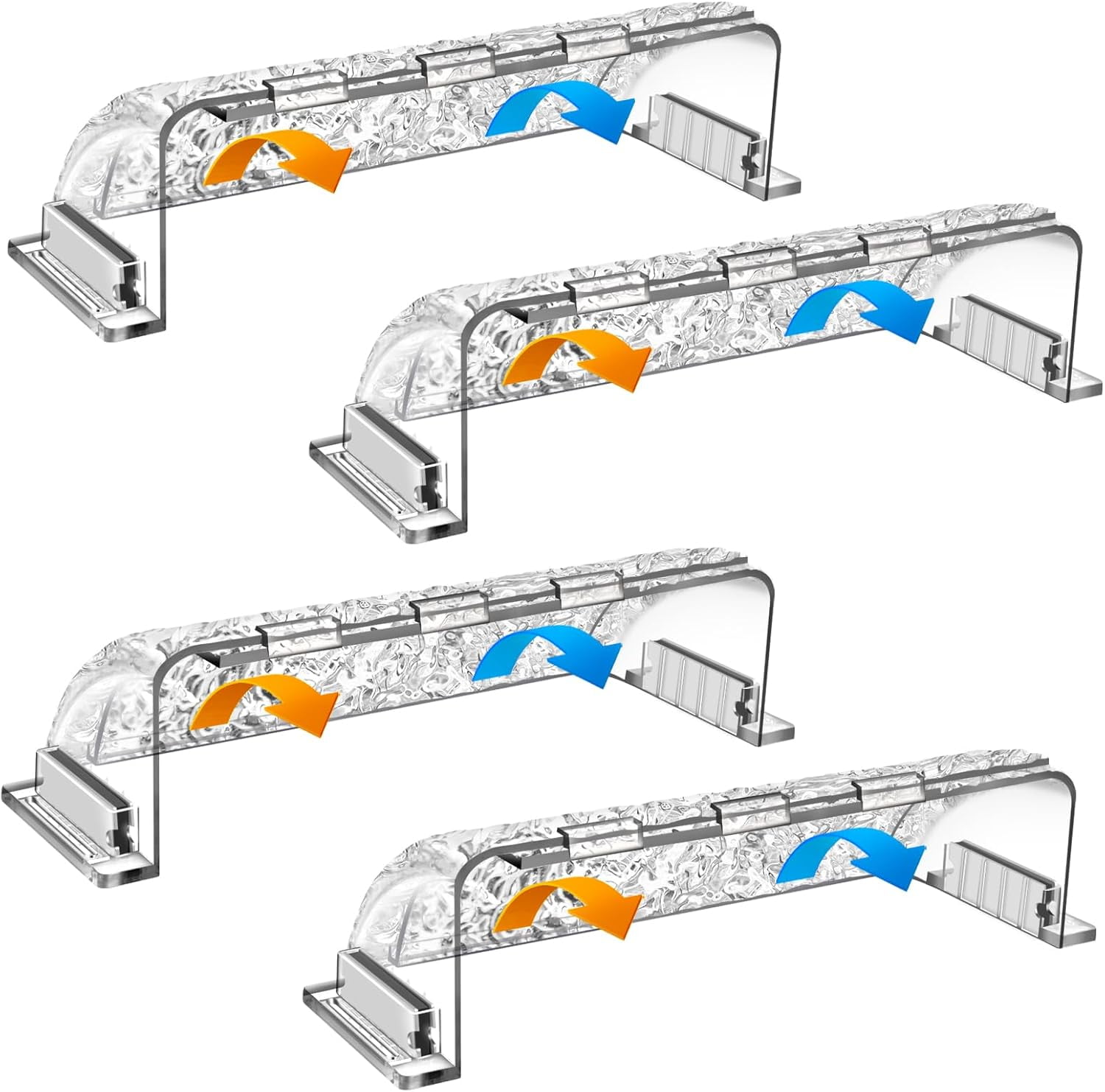 9”-15.5” Adjustable Magnetic Air Deflector with Unique Surface for ...