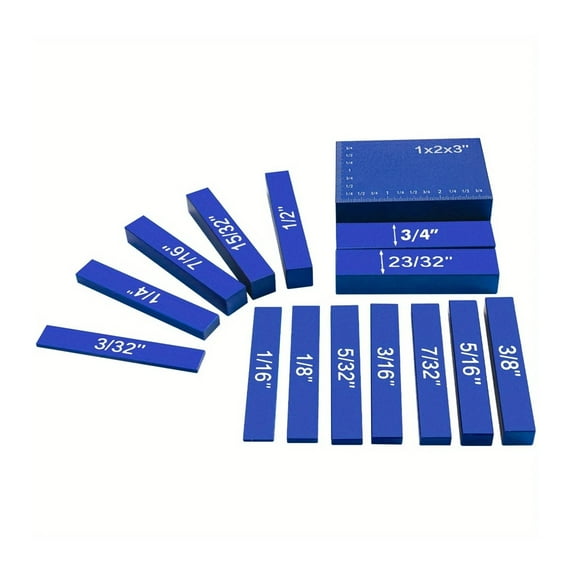 9/15pcs Gauge Block Set, Aluminum Metric/Inch Height Gauge Block, Setup ...