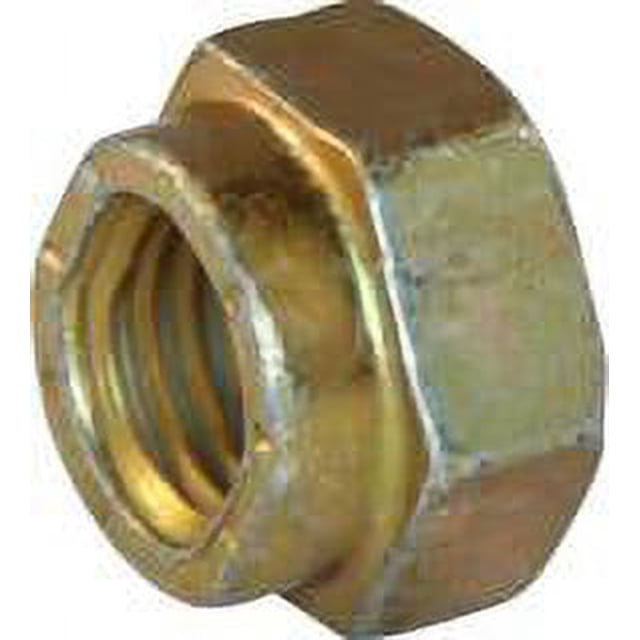 9/16"-18 Hex All Metal Lock Nut, Grade 9, Cadmium Yellow & Wax Plating ...