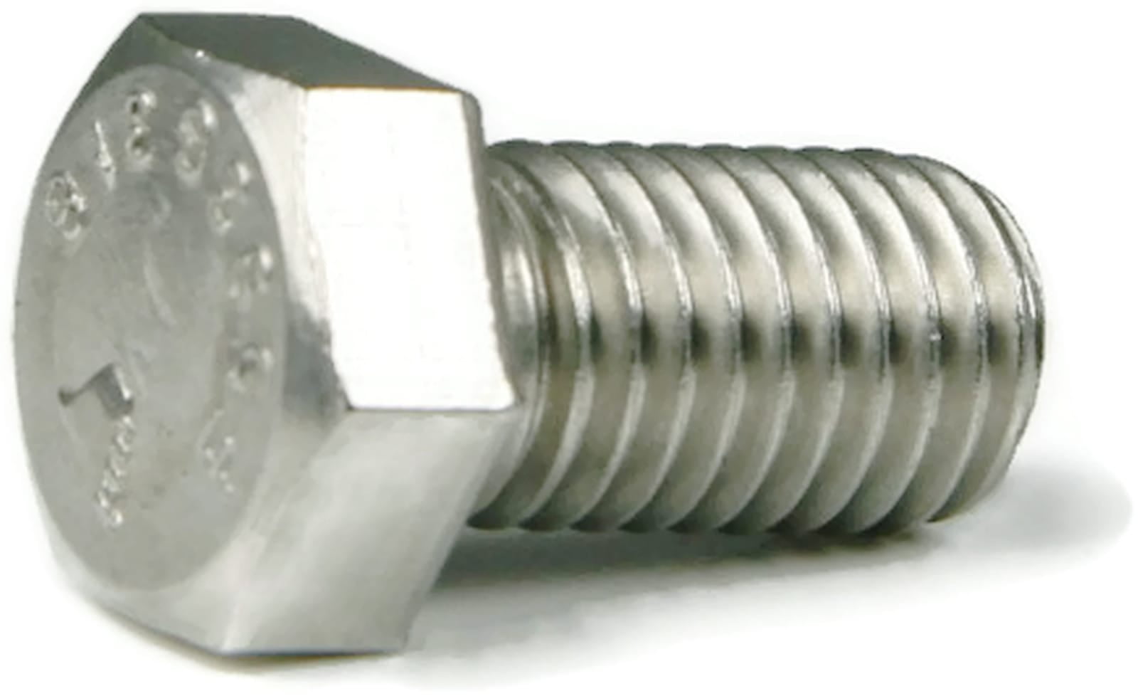 9/16-18 x 1 Hex Head Cap Screws, Stainless Steel 316, Plain Finish ...