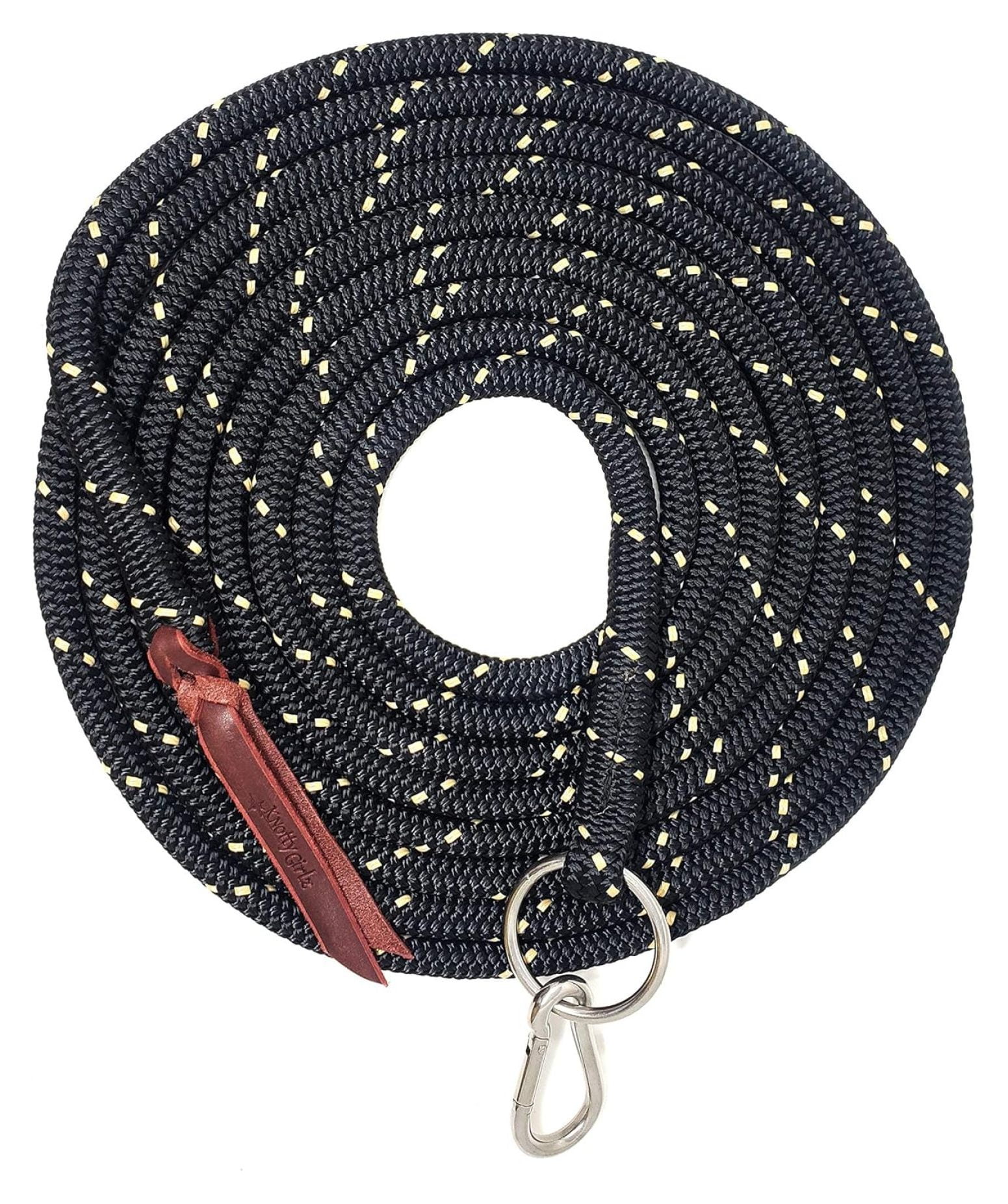 9/16" Double Braid Polyester Yacht Rope Natural Horse Trainling Line ...