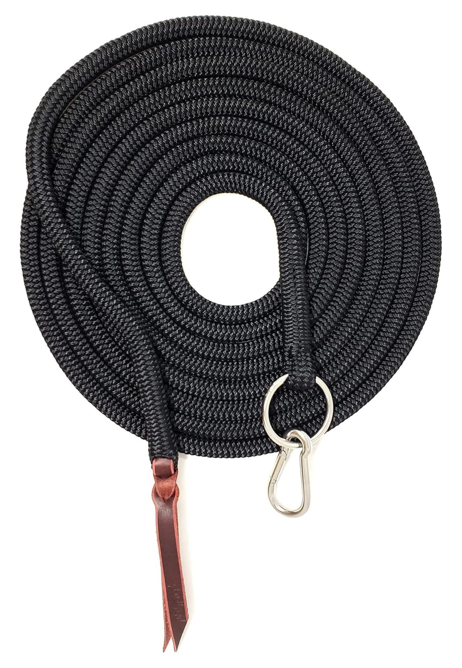 9/16" Double Braid Polyester Yacht Rope Natural Horse Trainling Line ...