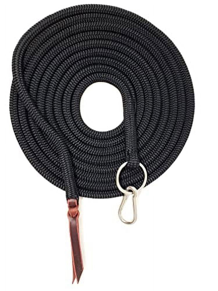 9/16" Double Braid Polyester Yacht Rope Natural Horse Trainling Line ...