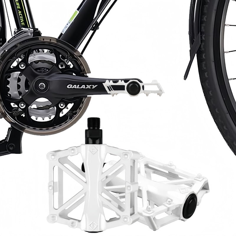 9/16" Universal Cycling Pedals, High-Friction Flat Platform for Secure ...
