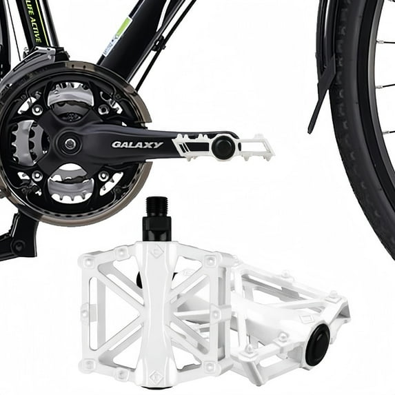 9/16" Universal Cycling Pedals, High-Friction Flat Platform for Secure ...