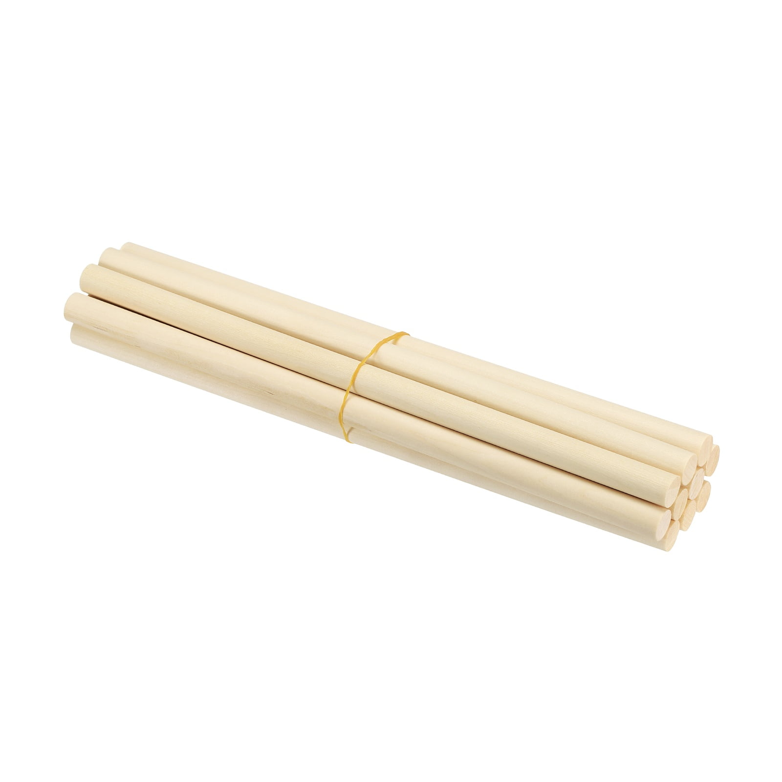 Uxcell Wooden Dowel Rod, Wood Dowels Unfinished Round Wood Sticks ...