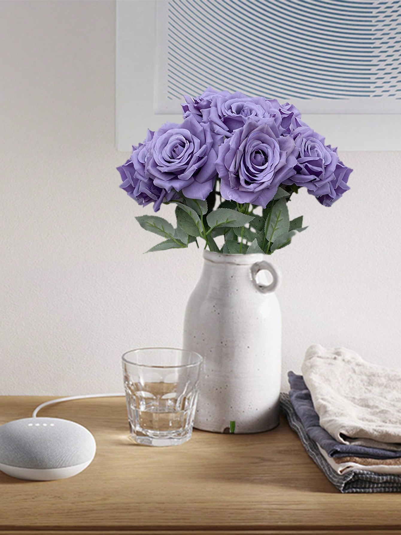 9/18/36 Heads Roses Artificial Silk Flowers, Fake Roses With Long Stems ...