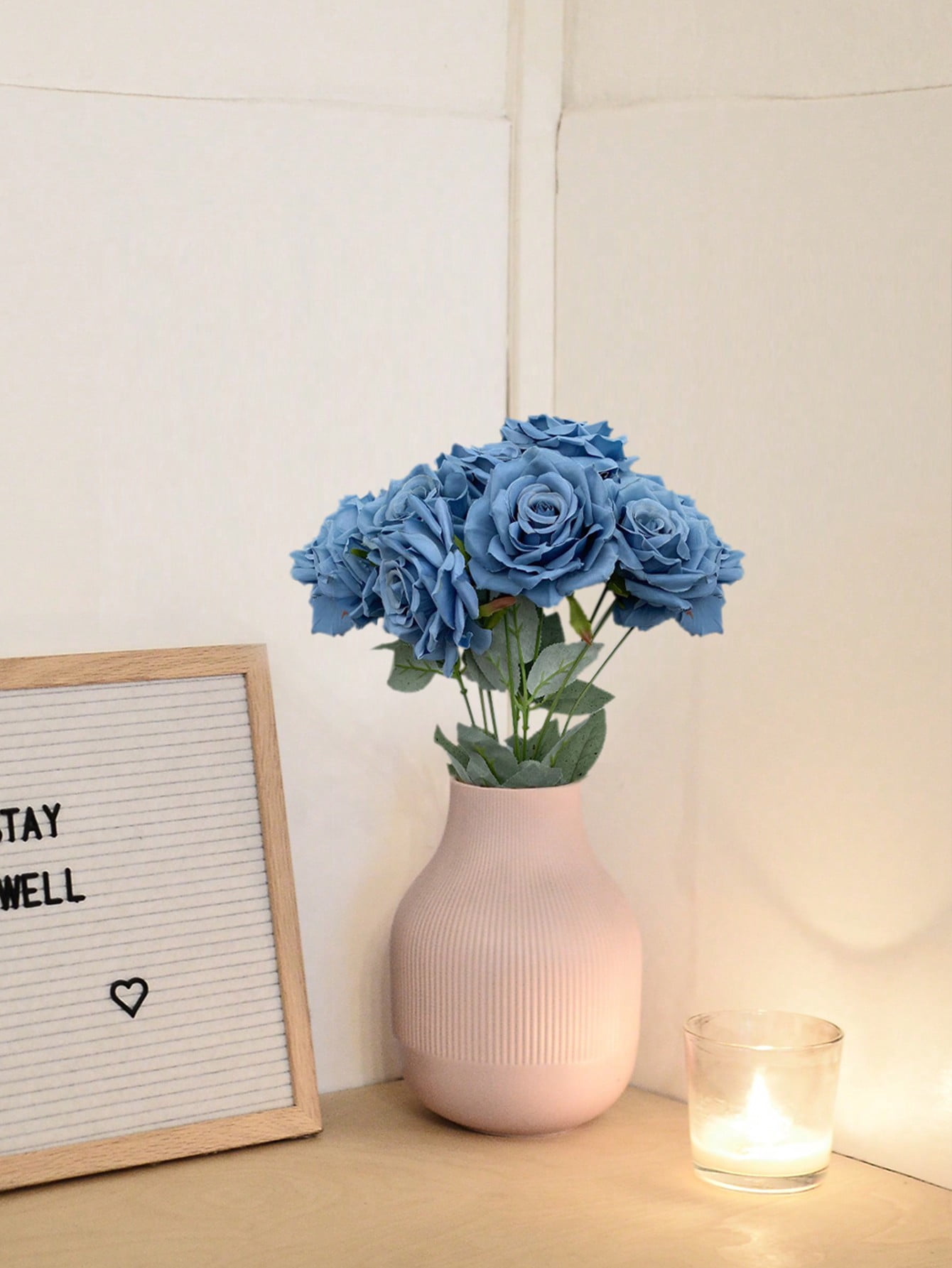 9/18/36 Heads Roses Artificial Silk Flowers, Fake Roses With Long Stems ...