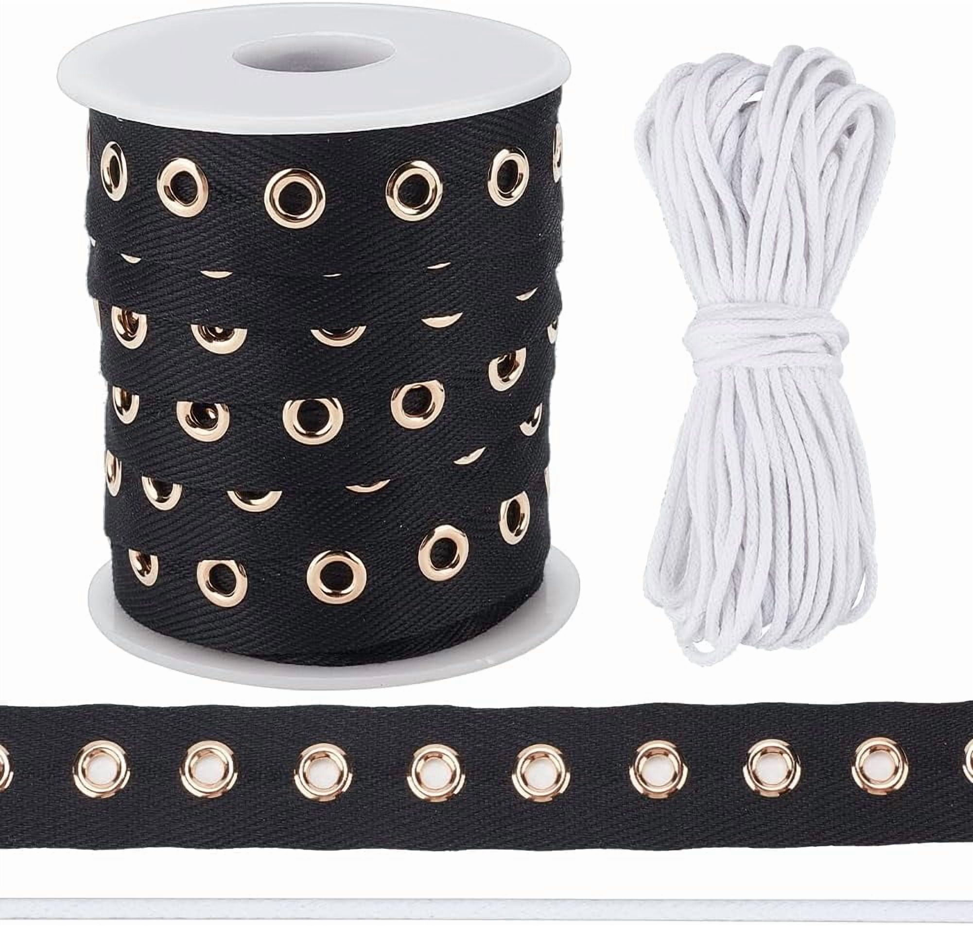 9.1m/10 Yards Black Snap Button Tape 0.8 Inch Wide Snap Tape for Sewing ...