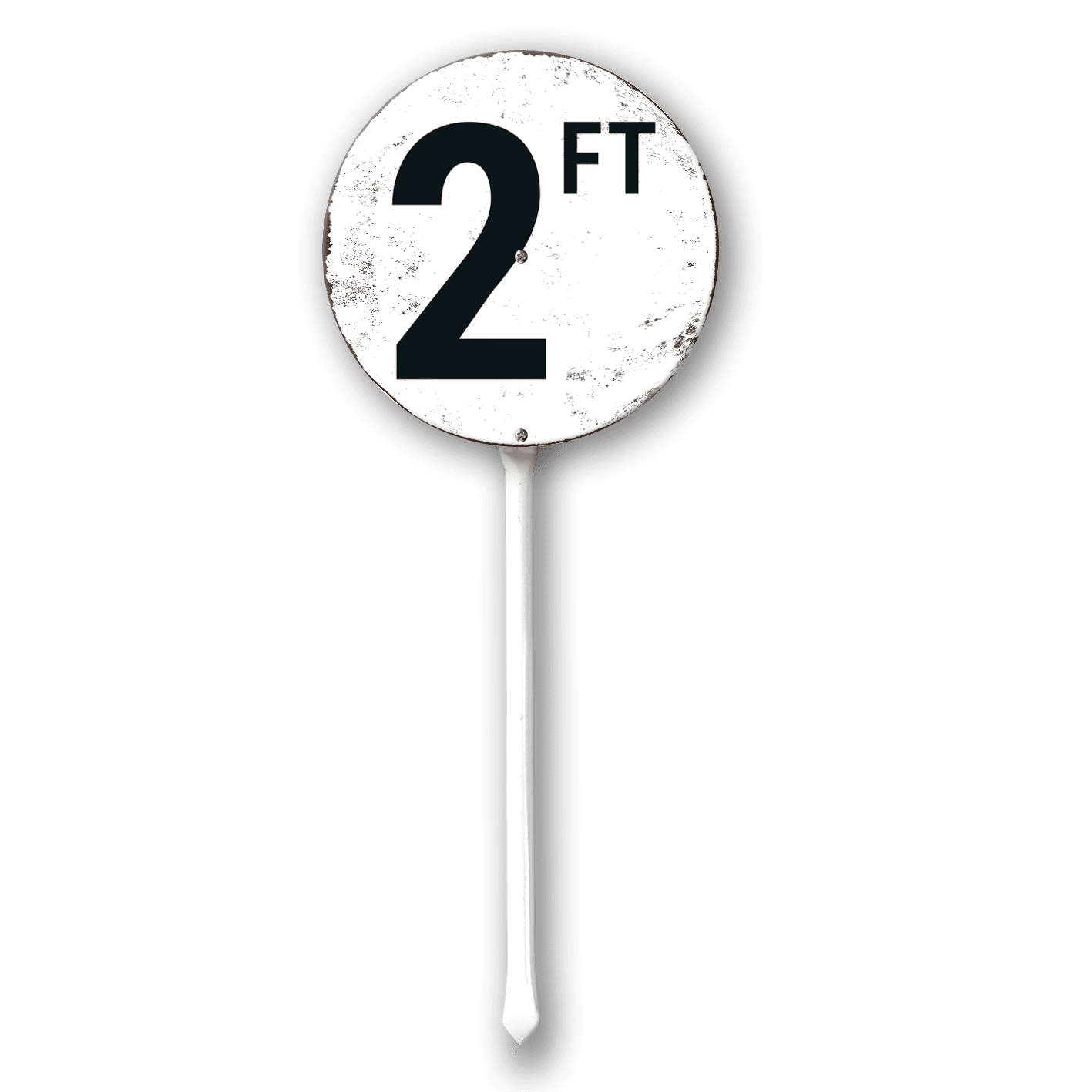 9.2 x 9.2 inch 2 Ft/Two Feet Sign with Stake for Yard，Yard Sign for ...