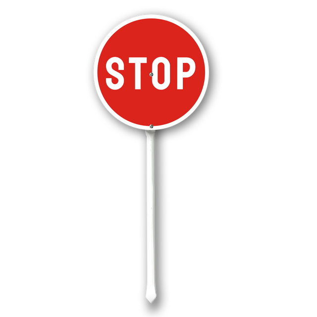 9.2 x 9.2 inch Stop Sign Street Road Sign with Stake for Yard，Yard Sign ...
