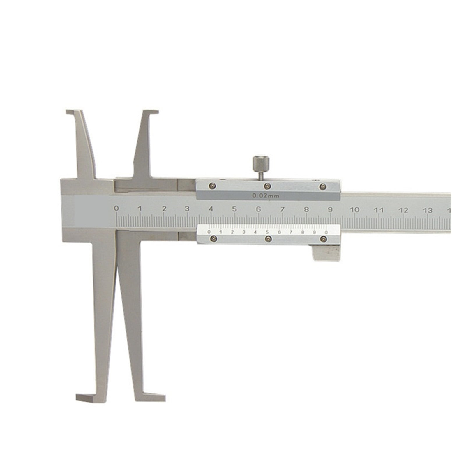 9-200mm/0.02 Long Claw Inside Groove Vernier Caliper Stainless Steel ...