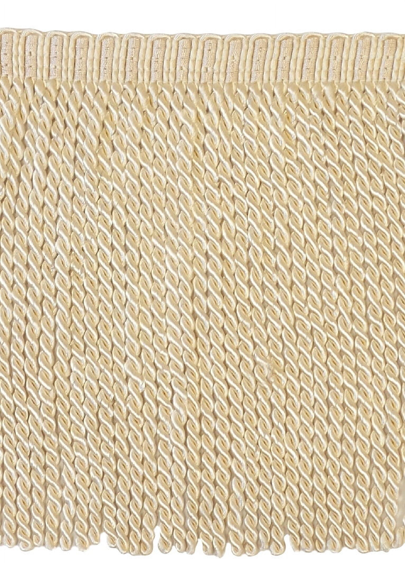 9" (22.5cm) Long Traditional Bullion Fringe Trim with Fancy Knitted ...