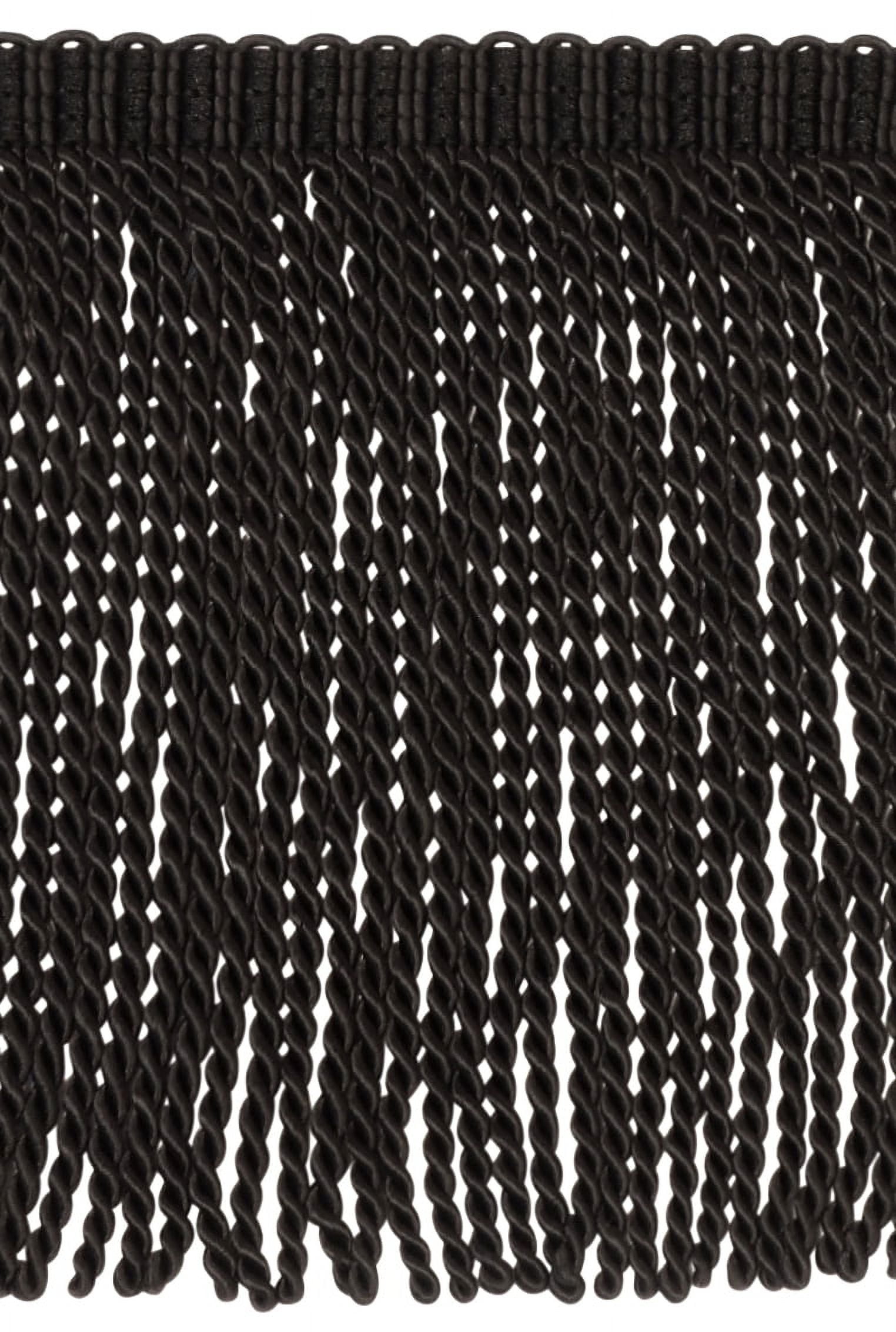 9" (22.5cm) Long Traditional Bullion Fringe Trim with Fancy Knitted ...