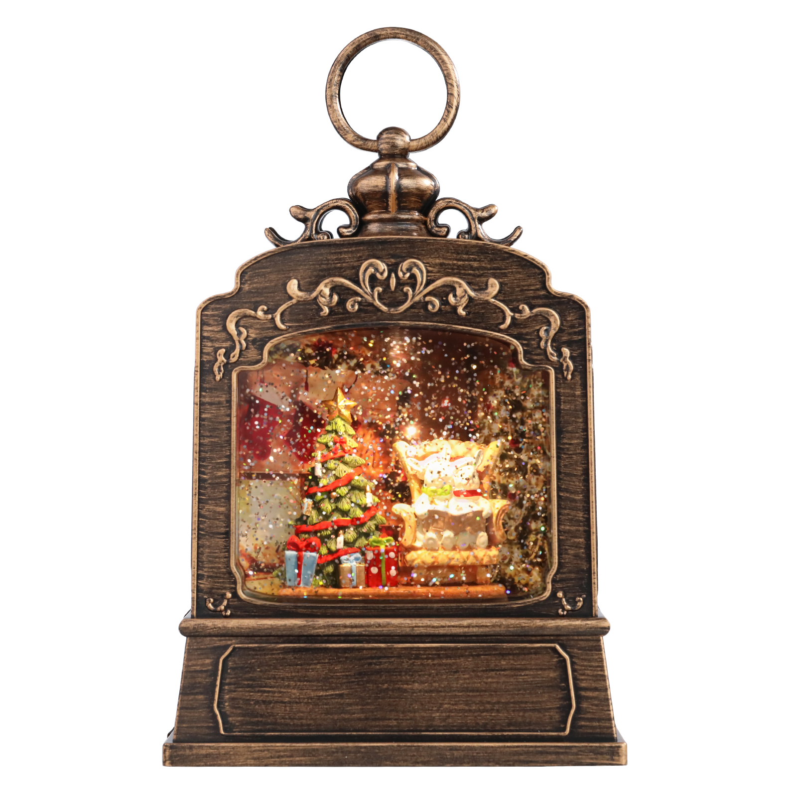 Regency Resin Glitter Battery Operated Timer Led Sweet Dreams Globe ...