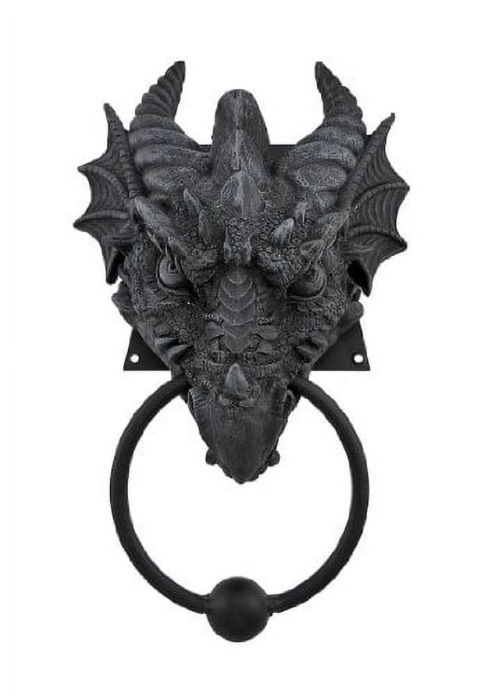 9.25 Inch Gargoyle Dragon Door Knocker Resin Statue Figurine - Walmart.com