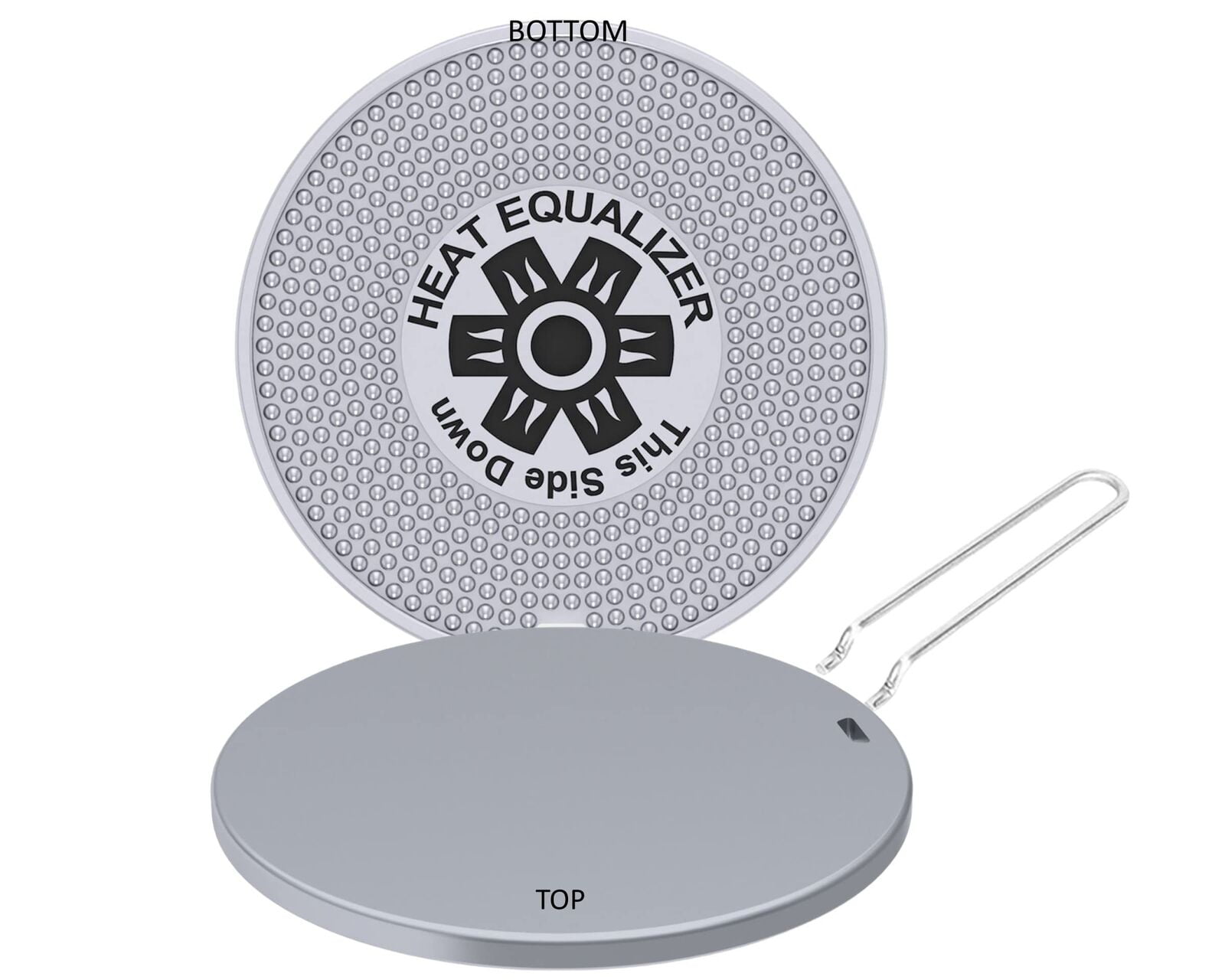 9.25 inch High-Polish Commercial-Grade Heat Equalizer Diffuser for Gas ...