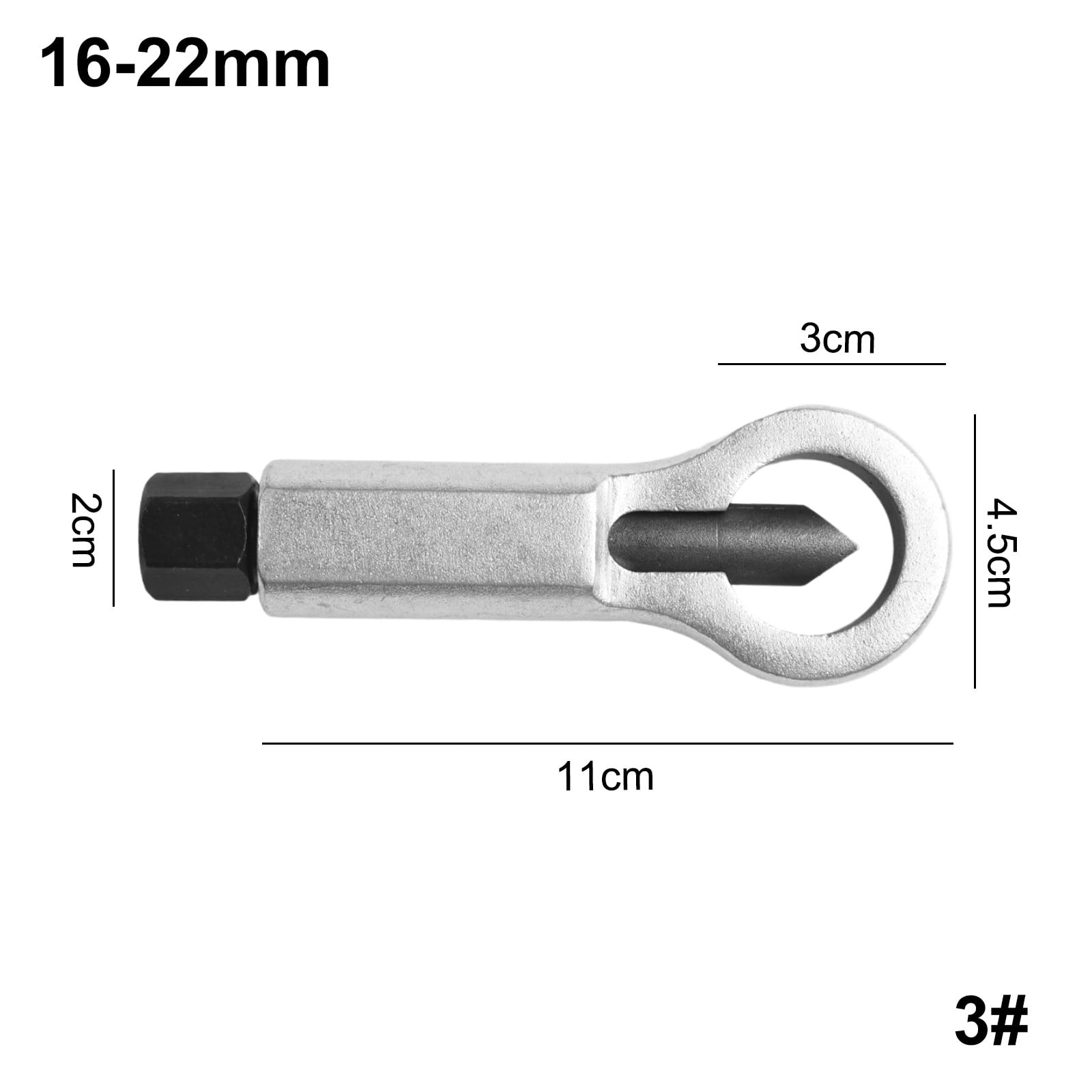 9-27Mm Broken Damaged Corroded Stuck Nut Remover Tool Splitter Heavy ...