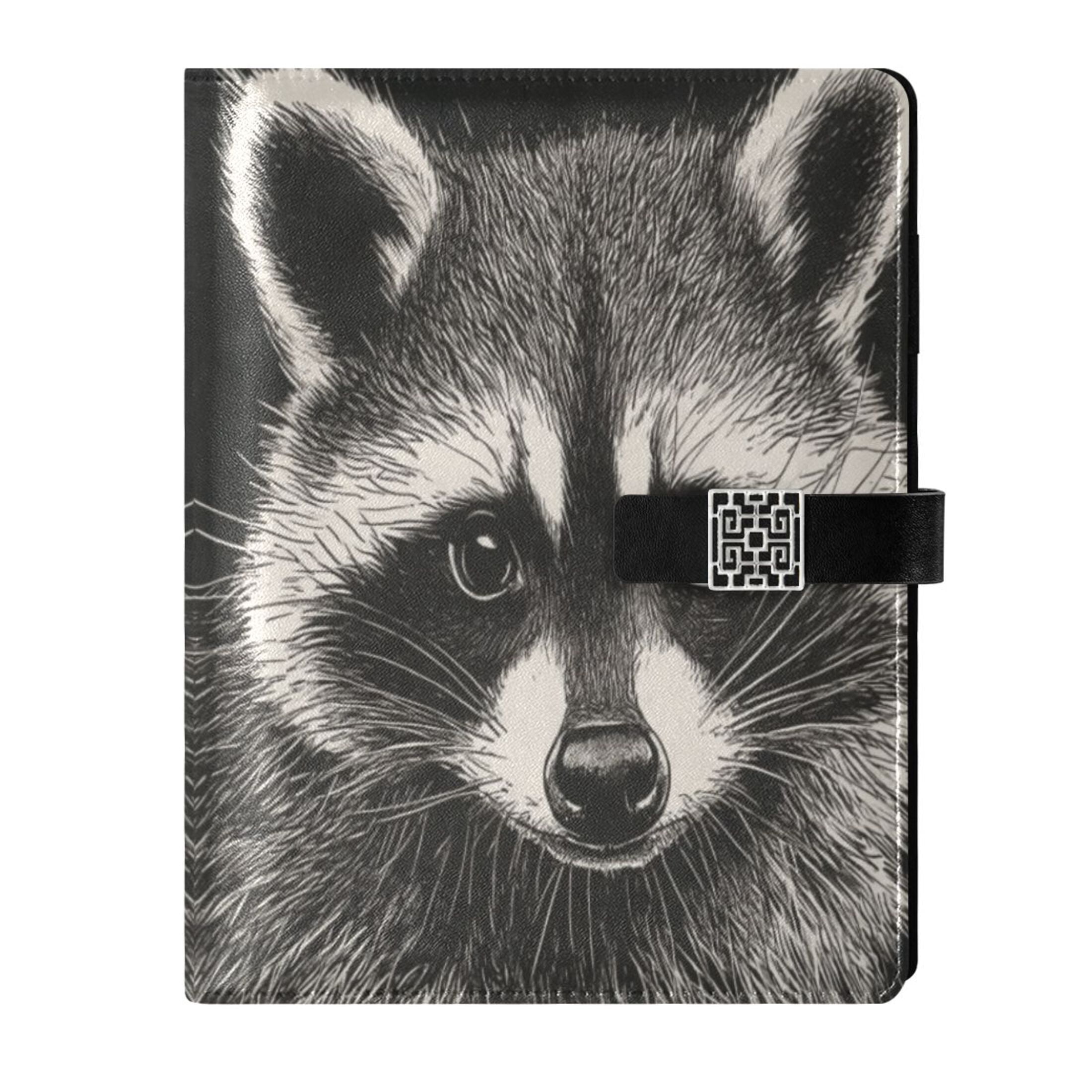 9.2x6.7 inch Leather Notebook 100 Sheets, Multi-Pocket Design & Pen ...