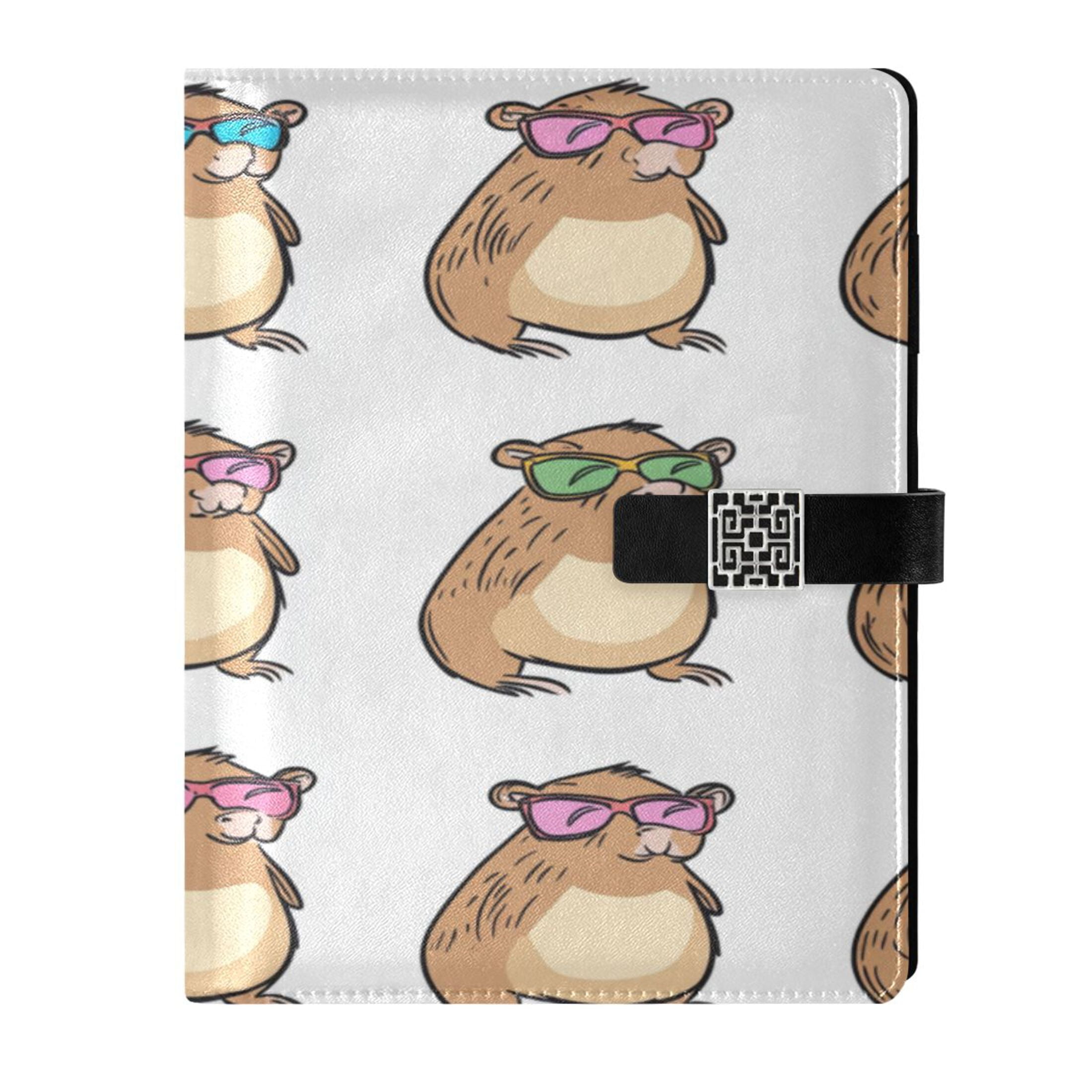 9.2x6.7 inch Leather Notebook 100 Sheets, Multi-Pocket Design & Pen ...