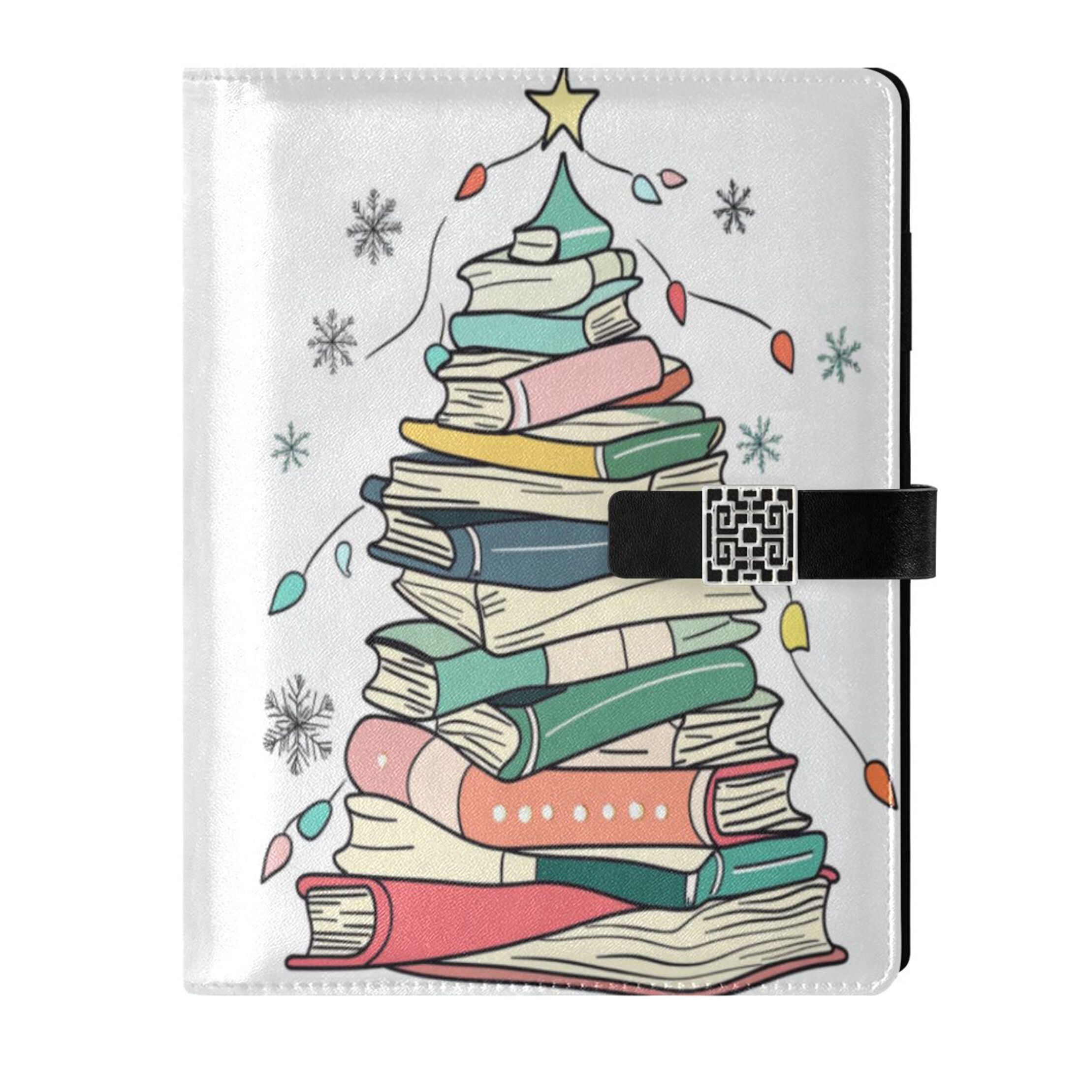 9.2x6.7 inch Leather Notebook 100 Sheets, Multi-Pocket Design & Pen ...