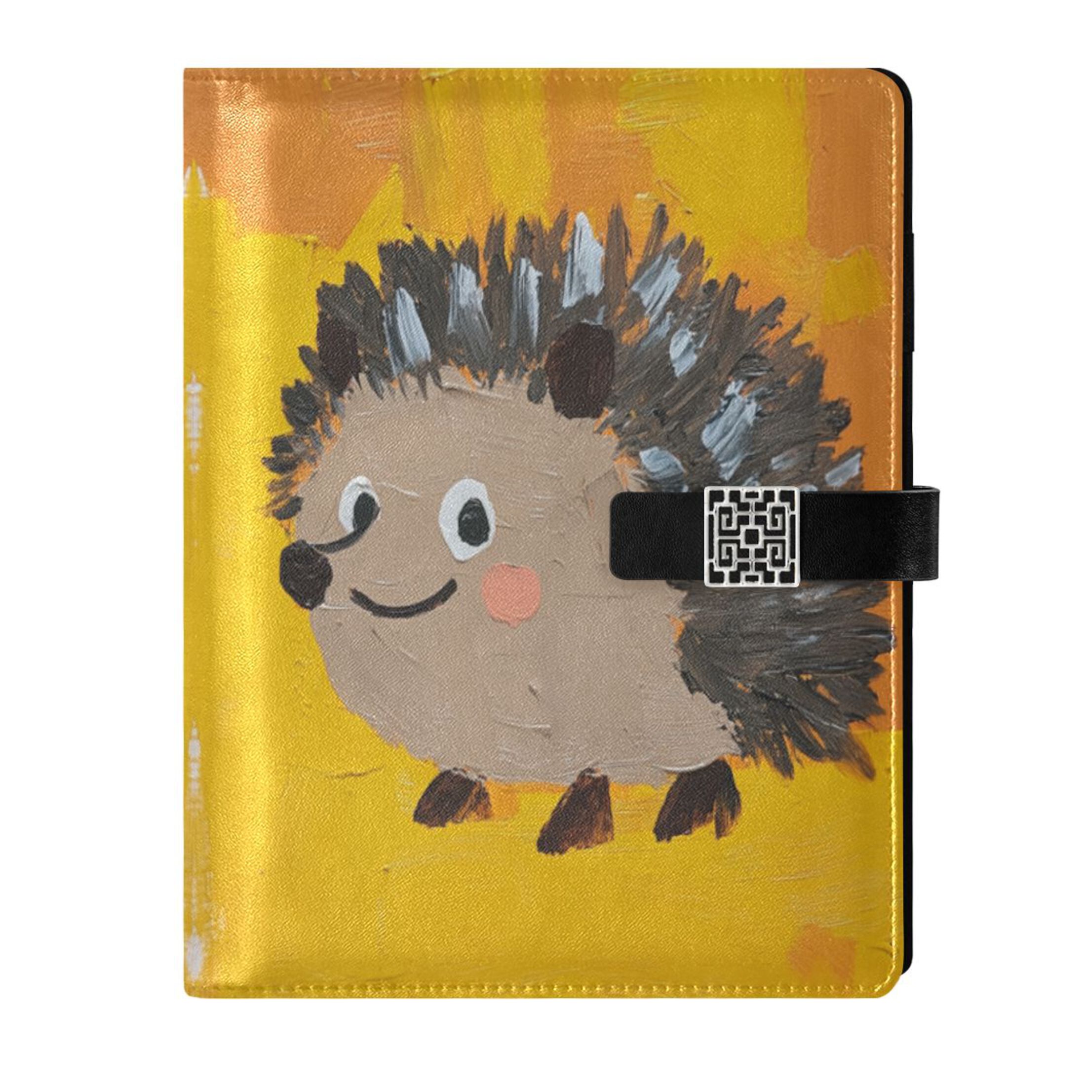 9.2x6.7 inch Leather Notebook 100 Sheets, Multi-Pocket Design & Pen ...