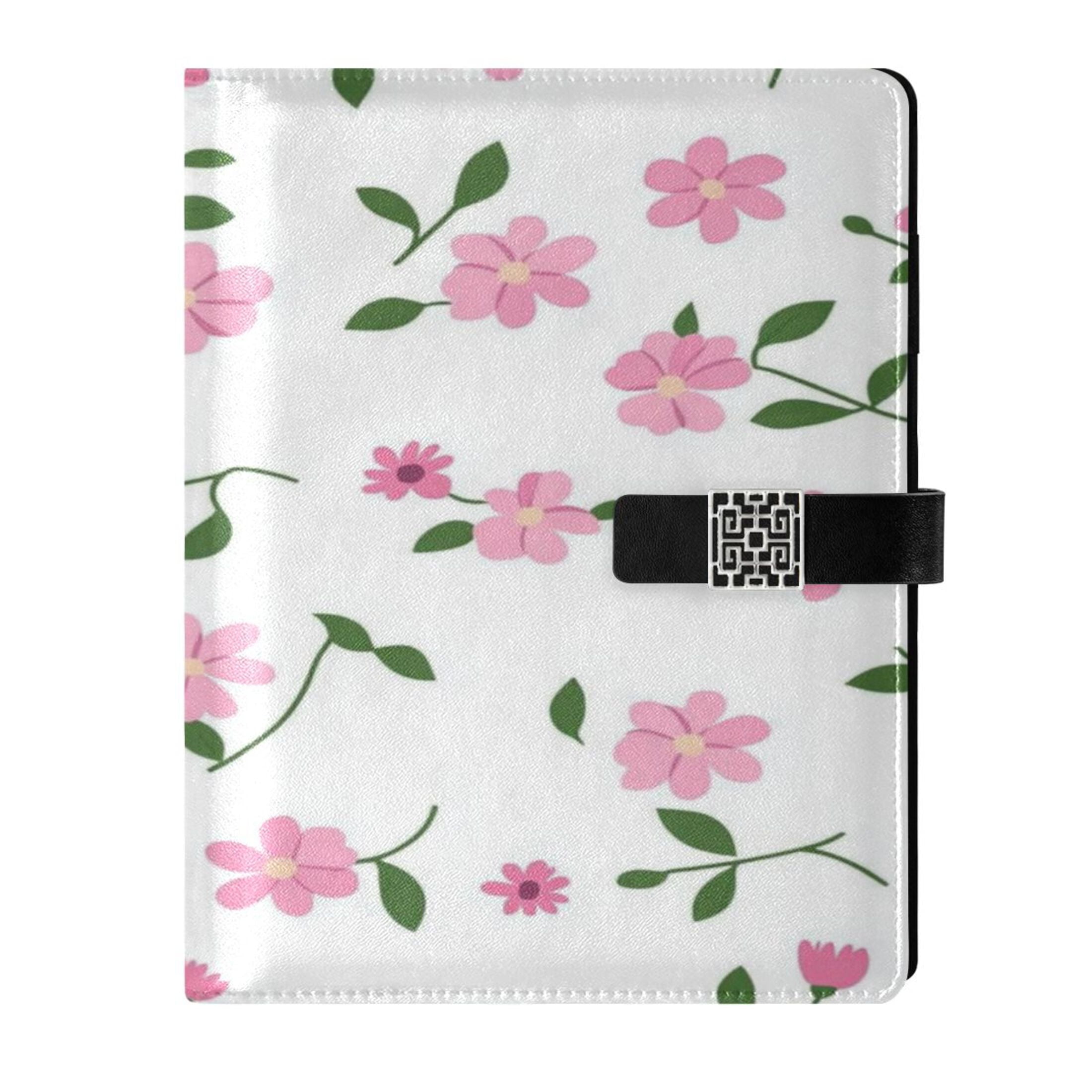 9.2x6.7 inch Leather Notebook 100 Sheets, Multi-Pocket Design & Pen ...