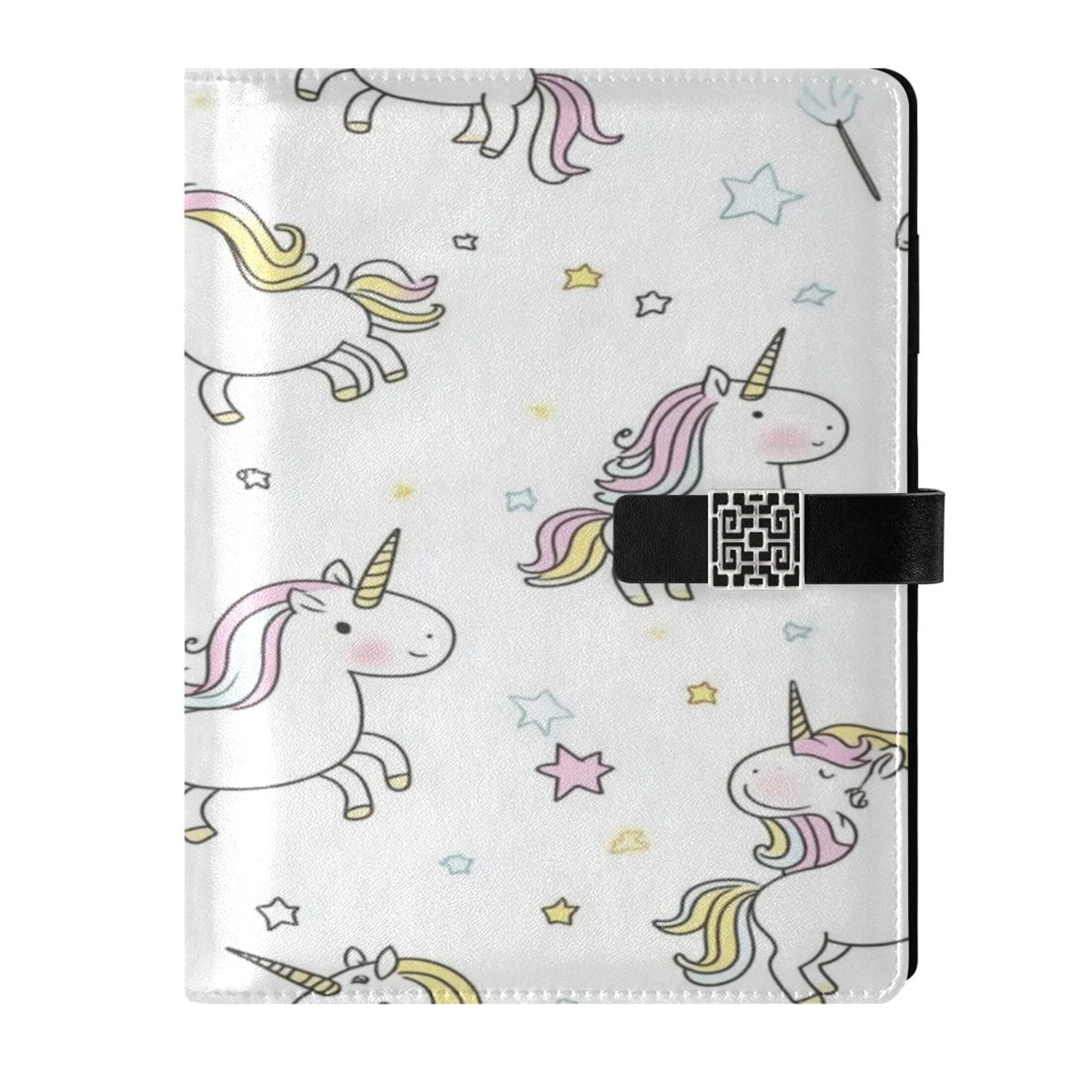 9.2x6.7 inch Leather Notebook 100 Sheets, Multi-Pocket Design & Pen ...