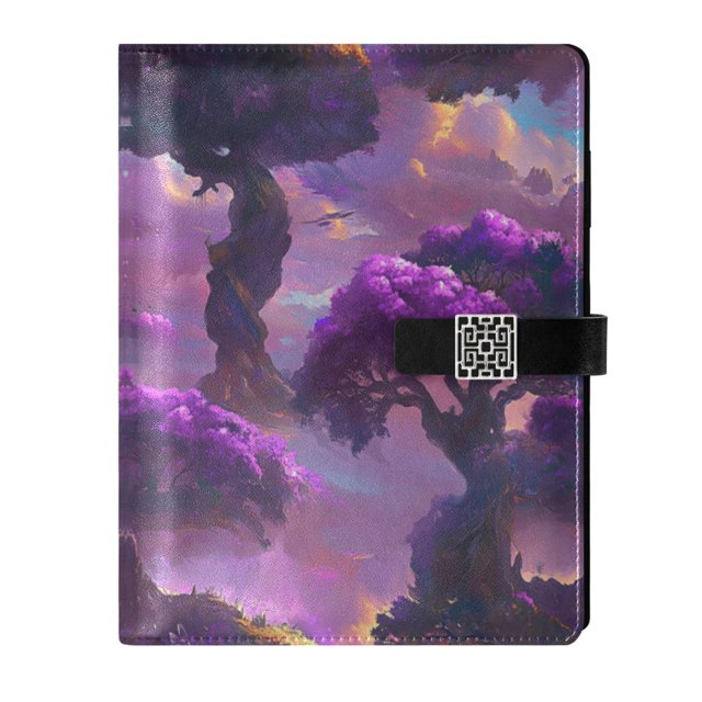 9.2x6.7 inch Leather Notebook 100 Sheets, Multi-Pocket Design & Pen ...