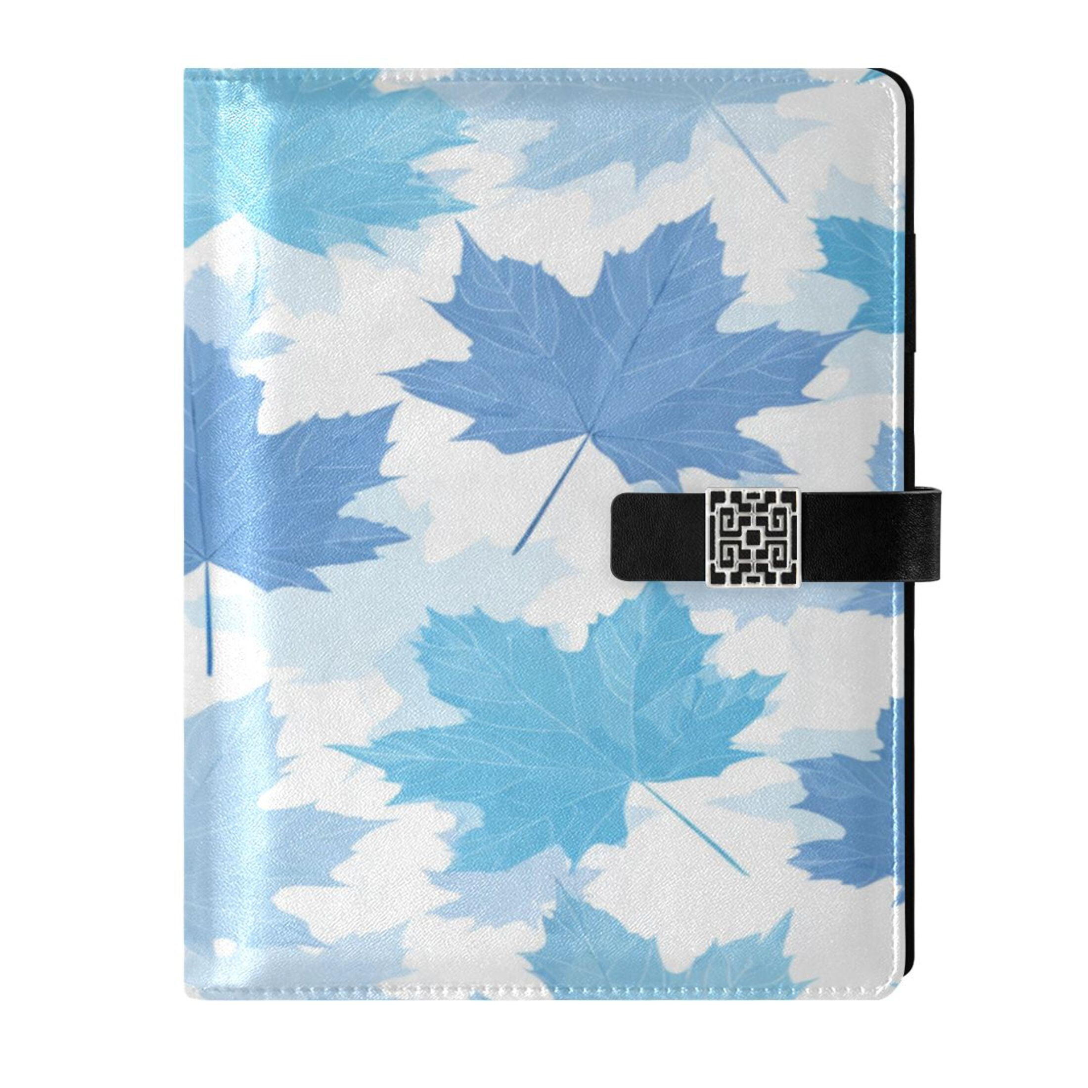 9.2x6.7 inch Leather Notebook 100 Sheets, Multi-Pocket Design & Pen ...