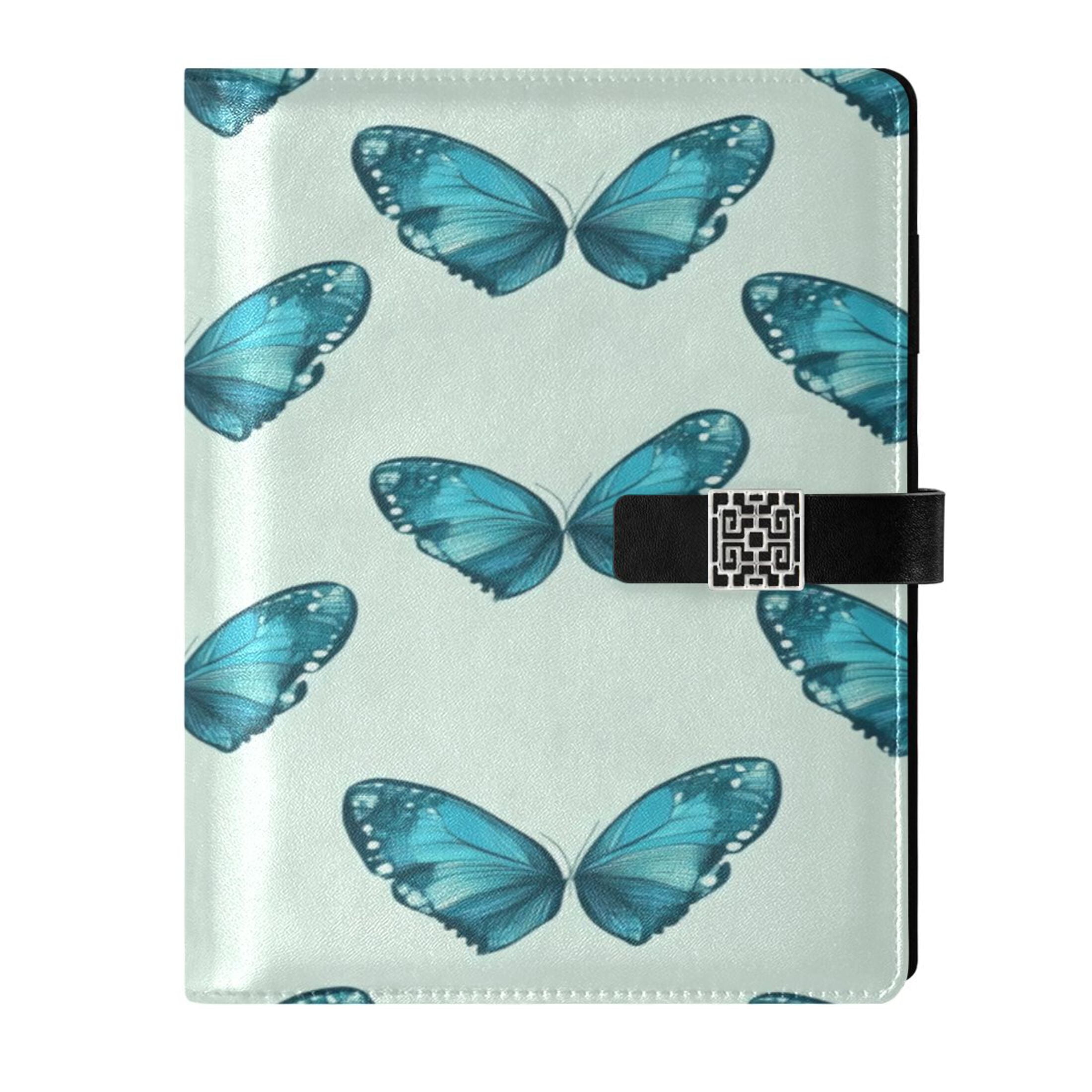 9.2x6.7 inch Leather Notebook 100 Sheets, Multi-Pocket Design & Pen ...