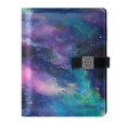 9.2x6.7 inch Leather Notebook 100 Sheets, Multi-Pocket Design & Pen ...