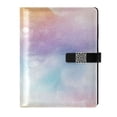 9.2x6.7 inch Leather Notebook 100 Sheets, Multi-Pocket Design & Pen ...