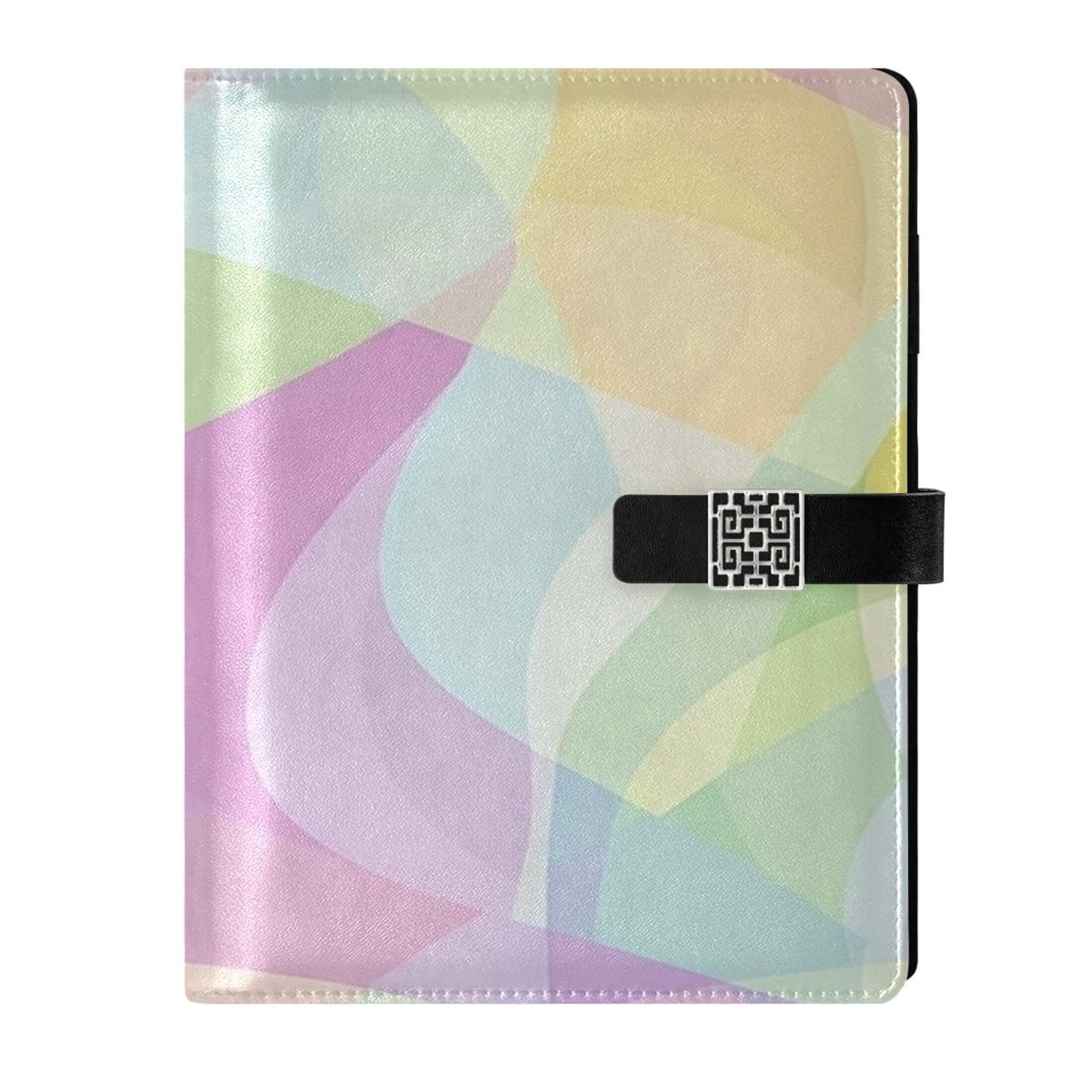 9.2x6.7 inch Leather Notebook 100 Sheets, Multi-Pocket Design & Pen ...